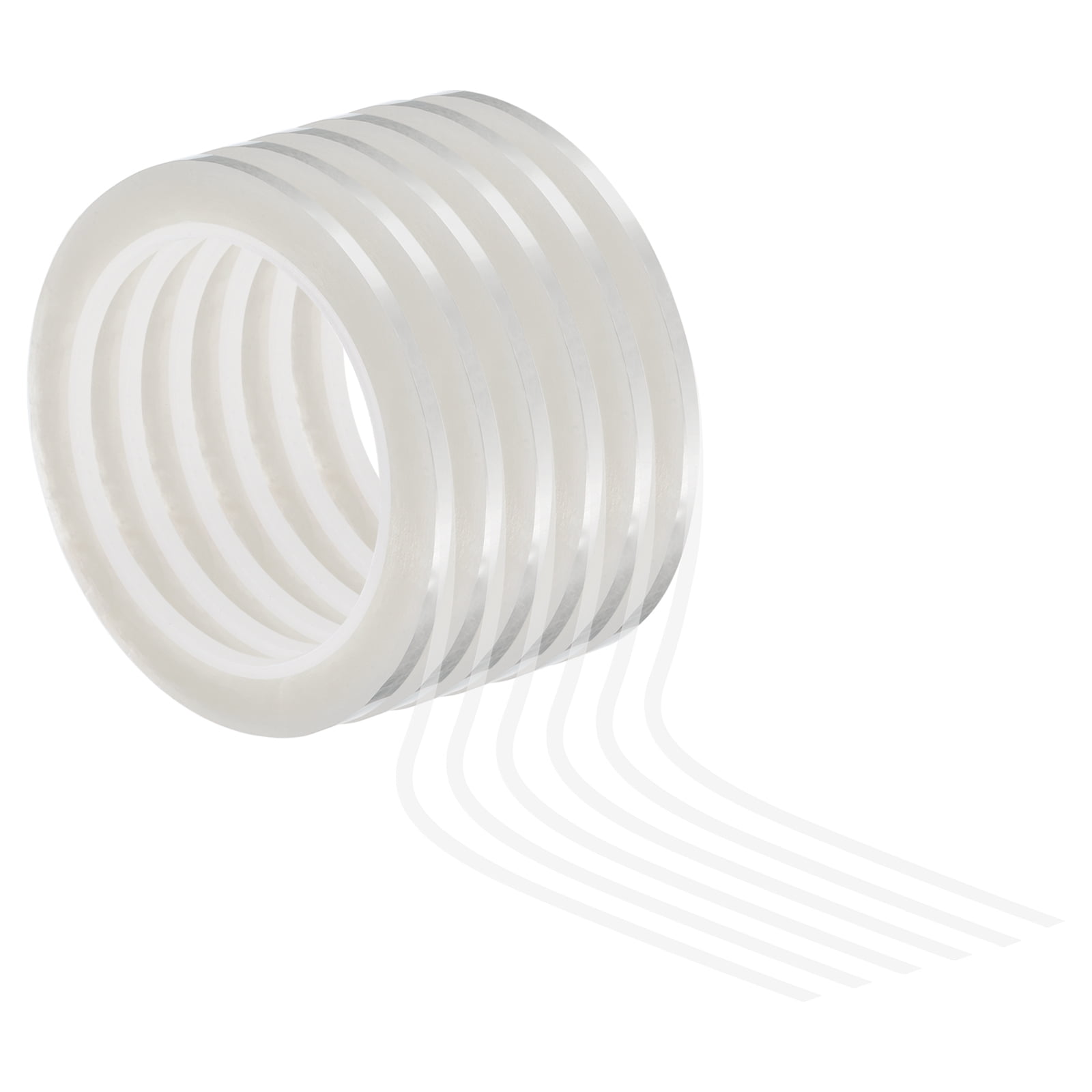 Uxcell 1/8" Whiteboard Tape Thin Dry Erase Tape, Transparent, 6 Pack ...