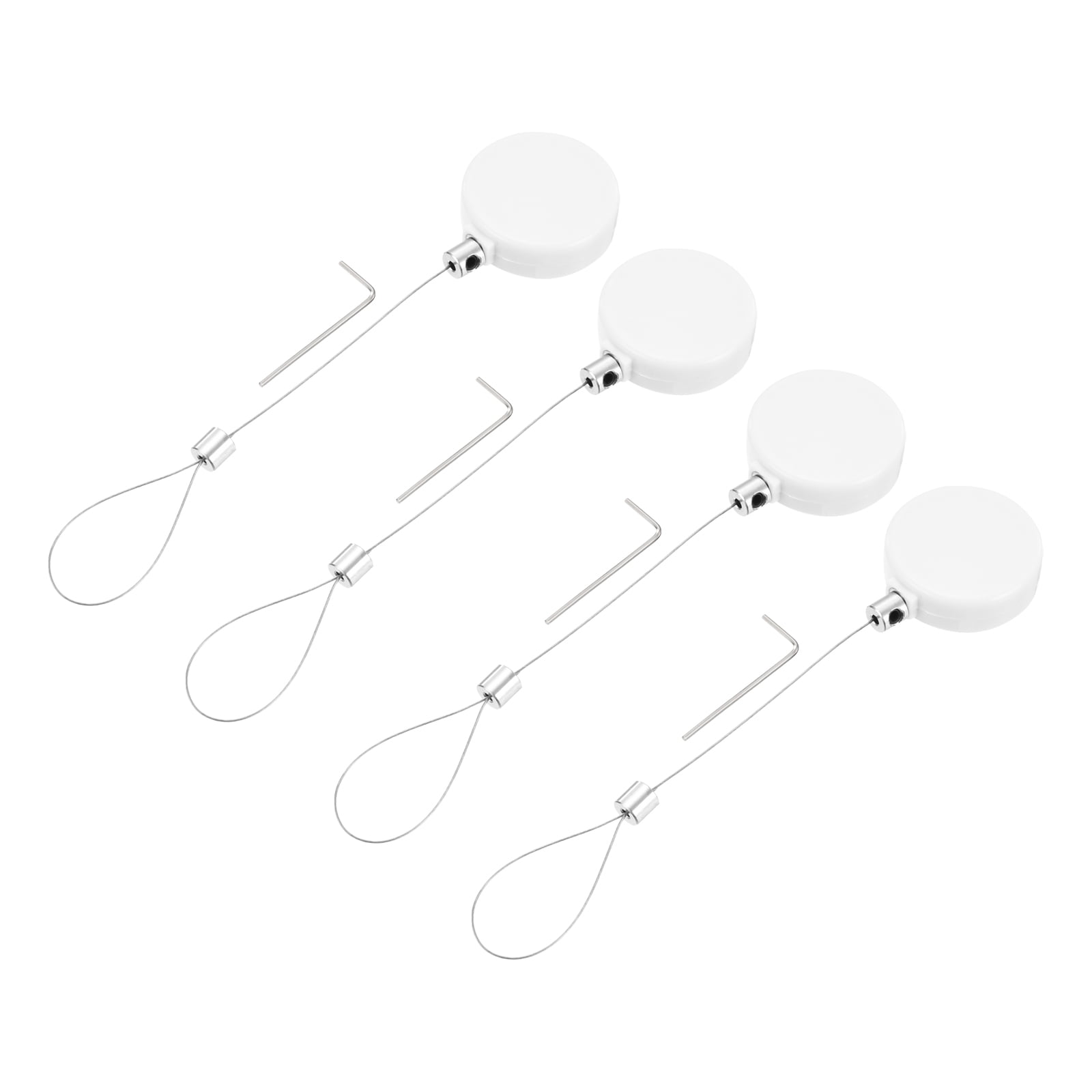 Uxcell 1.8 ft Retractable Cable Lock with Latch Remote Control Security ...