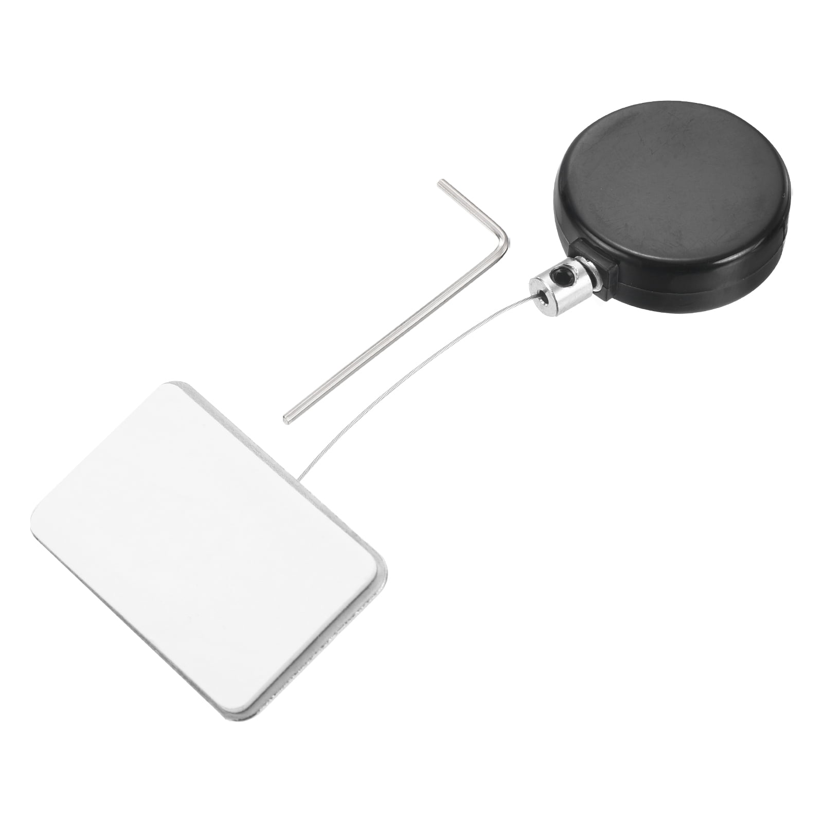 Uxcell 1.8 ft Retractable Cable Lock with Square Patch Remote Control ...