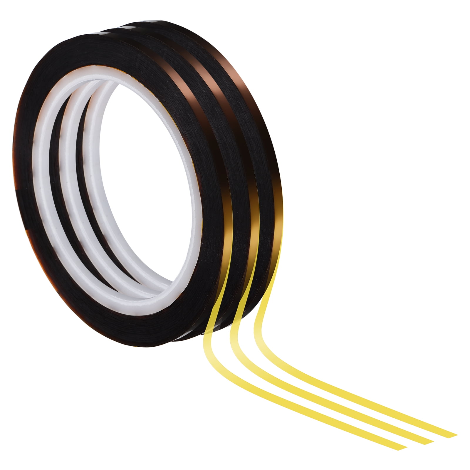 Uxcell 1/8" x 72 Yards Whiteboard Tape 3 Pack Thin Dry Erase Tape Brown ...