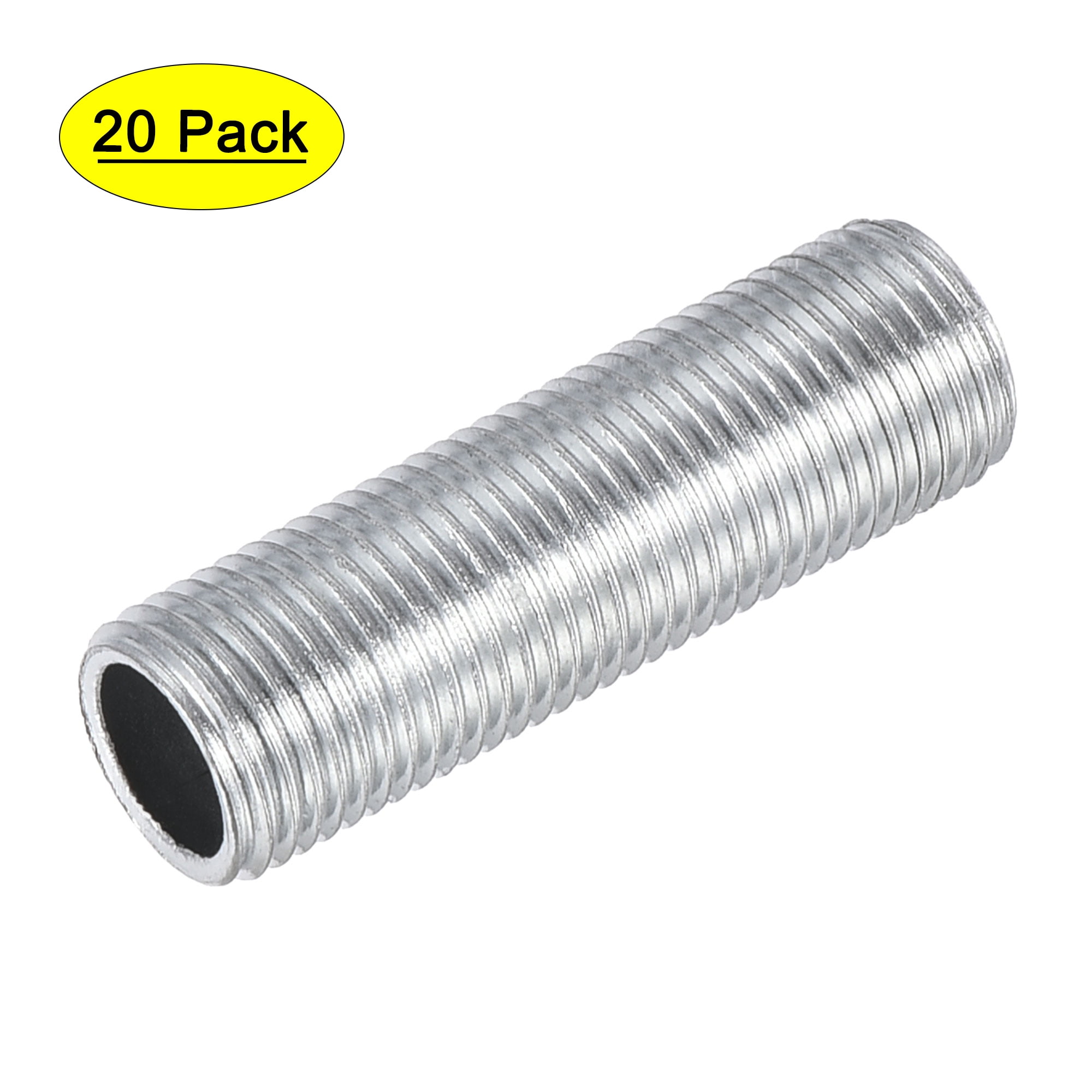 Uxcell 1/8IP All Thread 3cm Long Extension Pipe Coupling Lamp Rod 20 ...