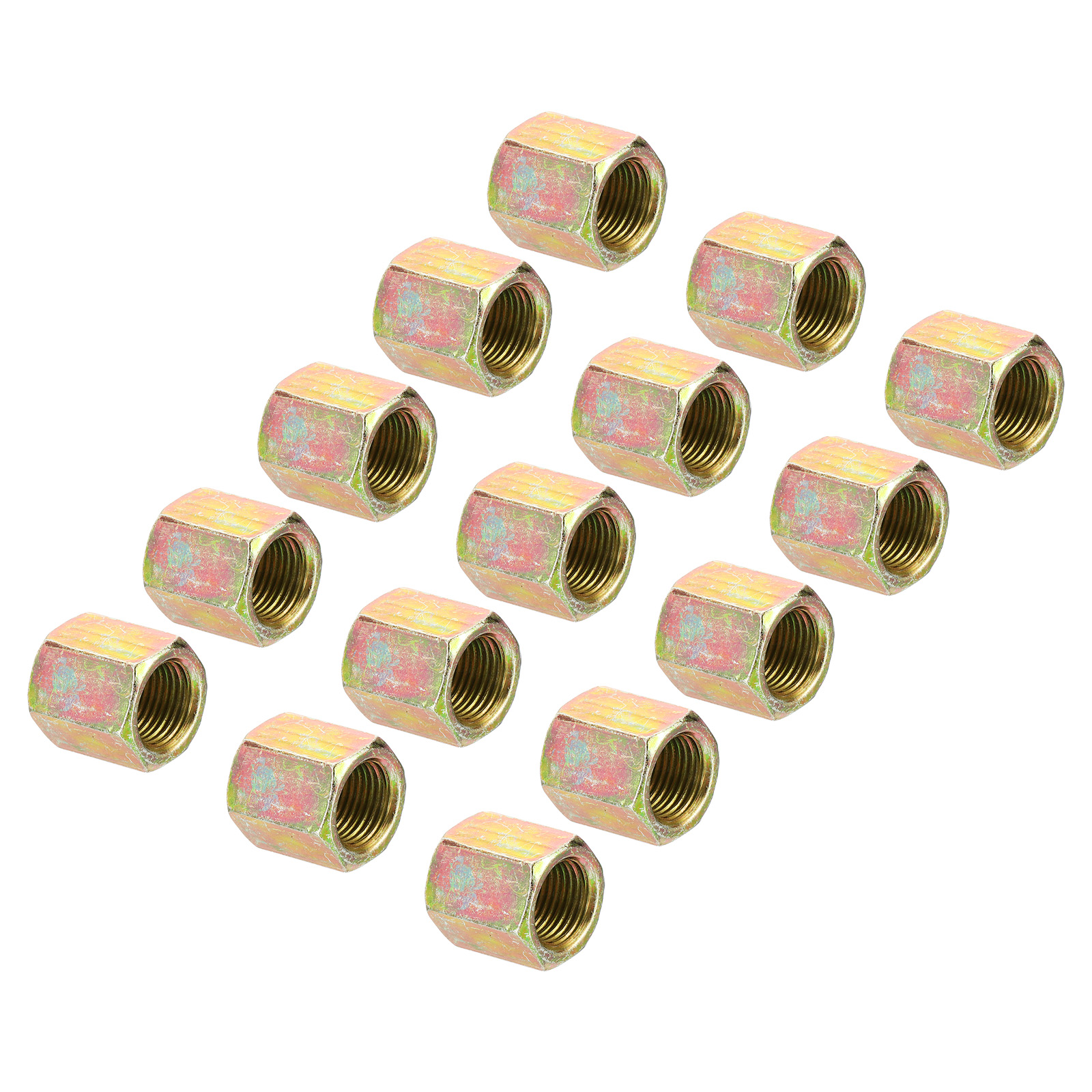 Uxcell 1/8IP Hex Coupling Nut Female Thread Connector 15mm Hexagonal ...