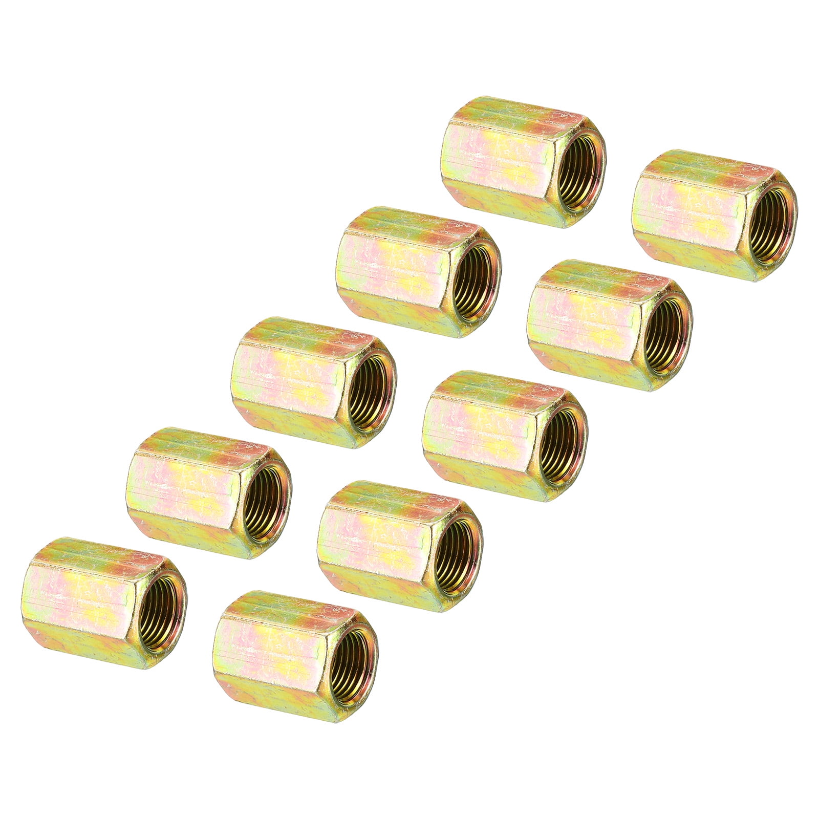 Uxcell 1/8IP Hex Coupling Nut Female Thread Connector 20mm Hexagonal ...