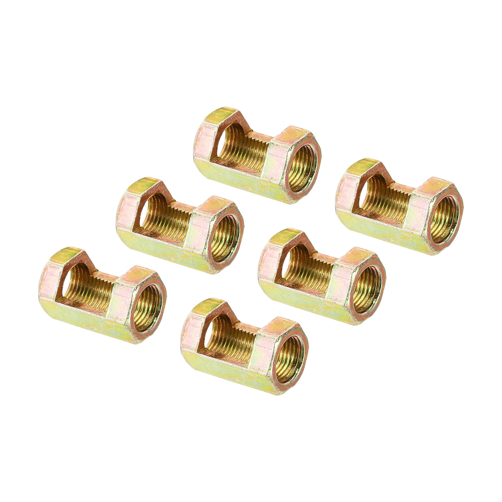 Uxcell 1/8IP Hex Coupling Nut Female Thread Connector 25mm Hexagonal ...