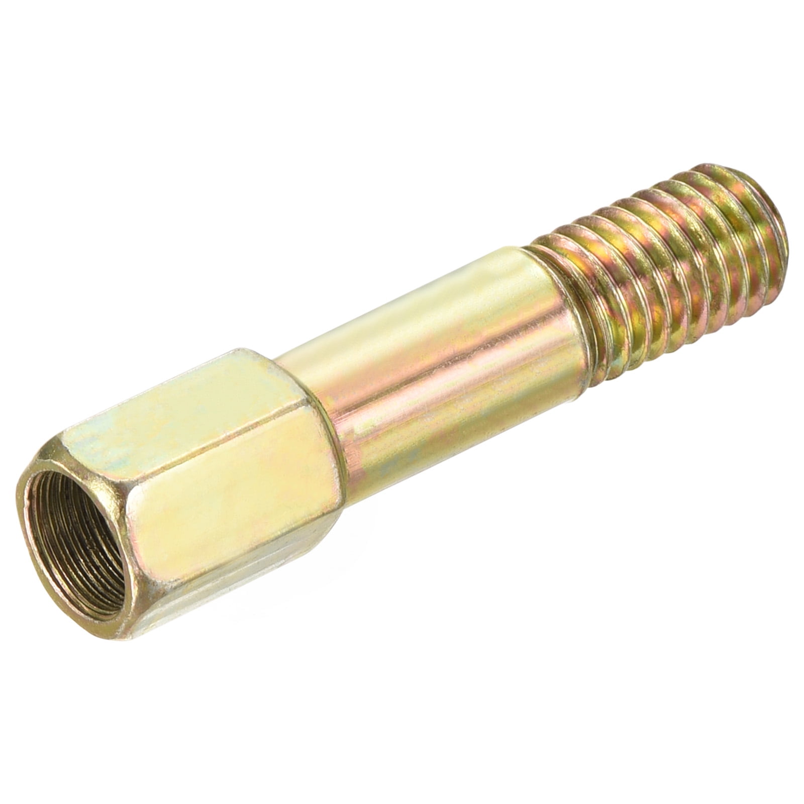 Uxcell 1/8PT Female to M10 Male Thread 50mm Iron Extension Hex Pipe ...