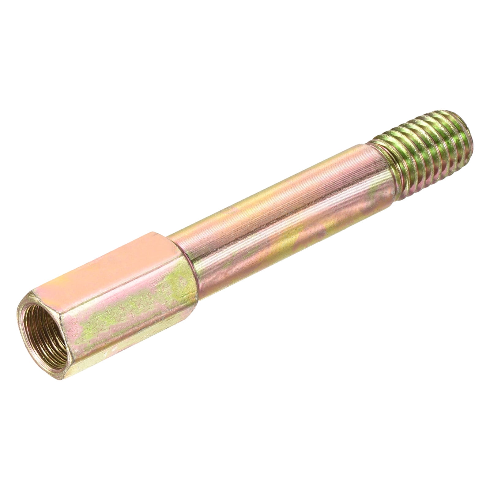 Uxcell 1/8PT Female to M10 Male Thread 75mm Iron Extension Hex Pipe ...