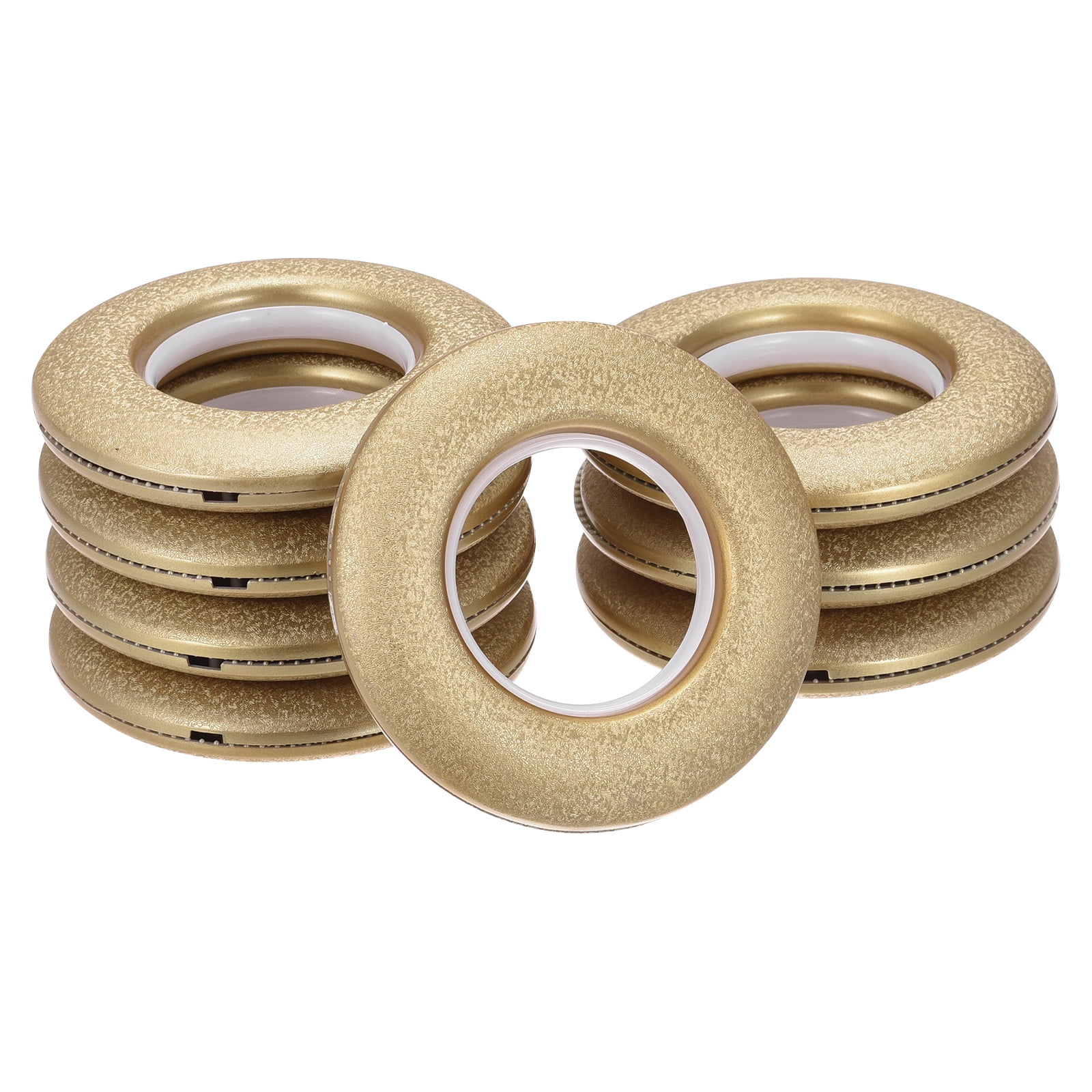Uxcell 1-9/16"(40mm) Inner Dia. Plastic Curtain Grommets, Gold Tone ...