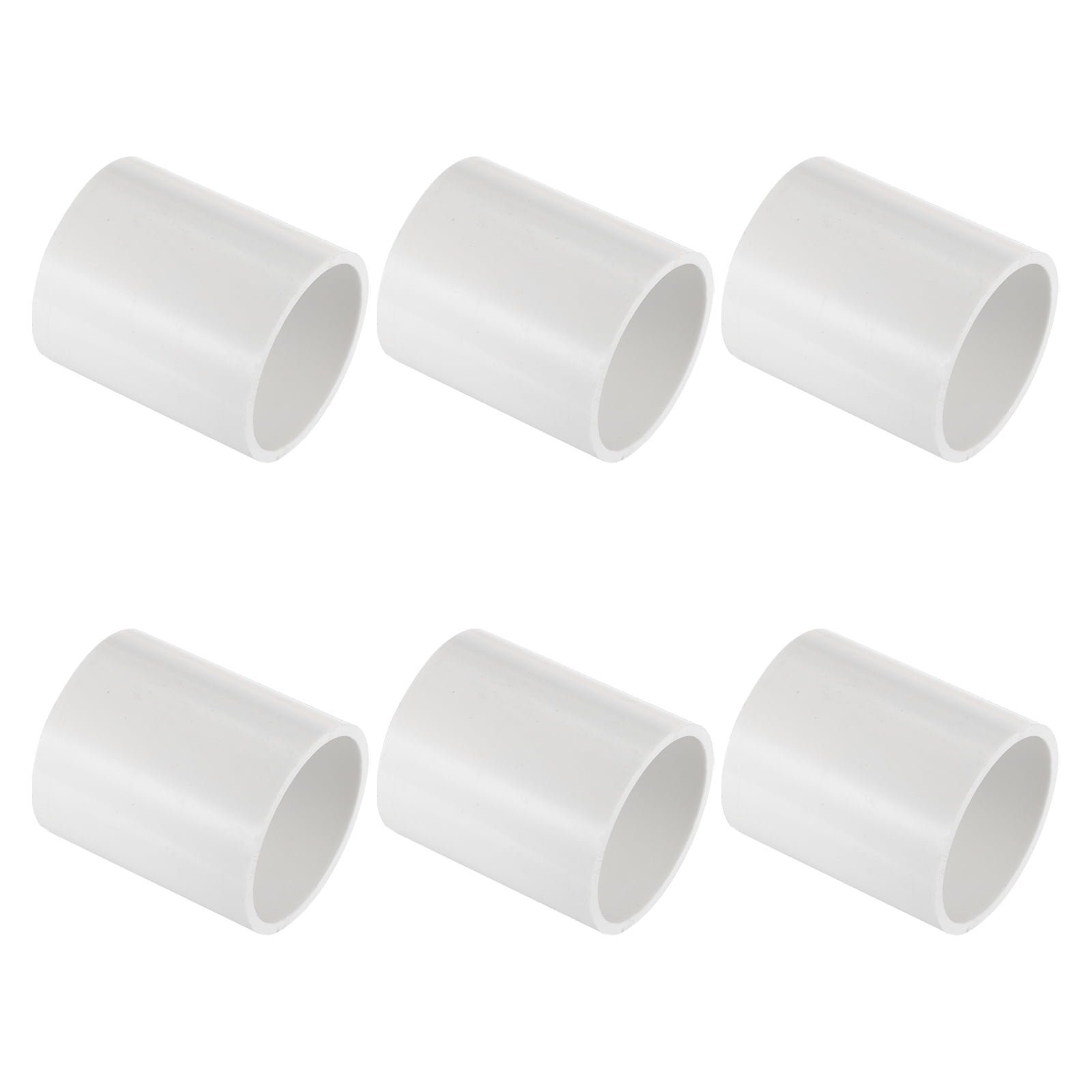 Uxcell 1/9/16" PVC Pipe Fitting Coupling Adapter 6 Pack Straight Pipe ...