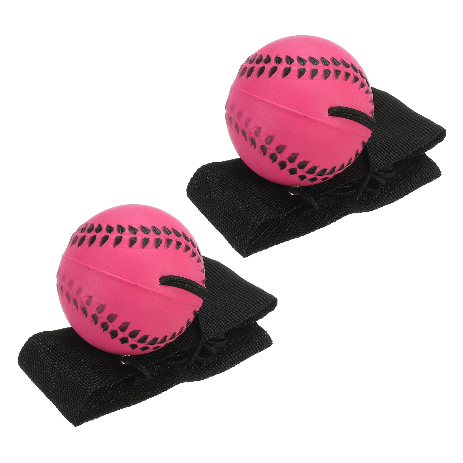 Uxcell 1.9 Inch Sports Wrist Ball, Baseball Rubber Wrist Return Ball ...