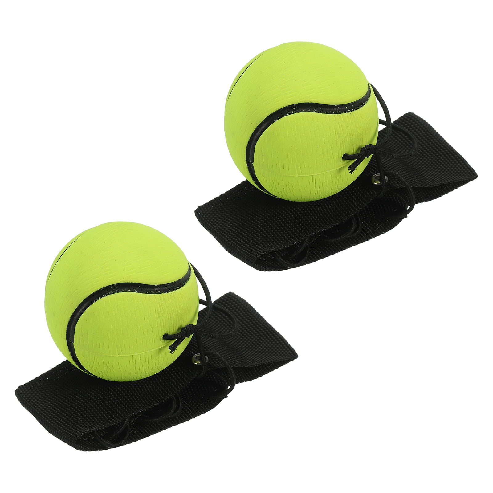 Uxcell 1.9 Inch Sports Wrist Ball, Tennis Rubber Wrist Return Ball ...