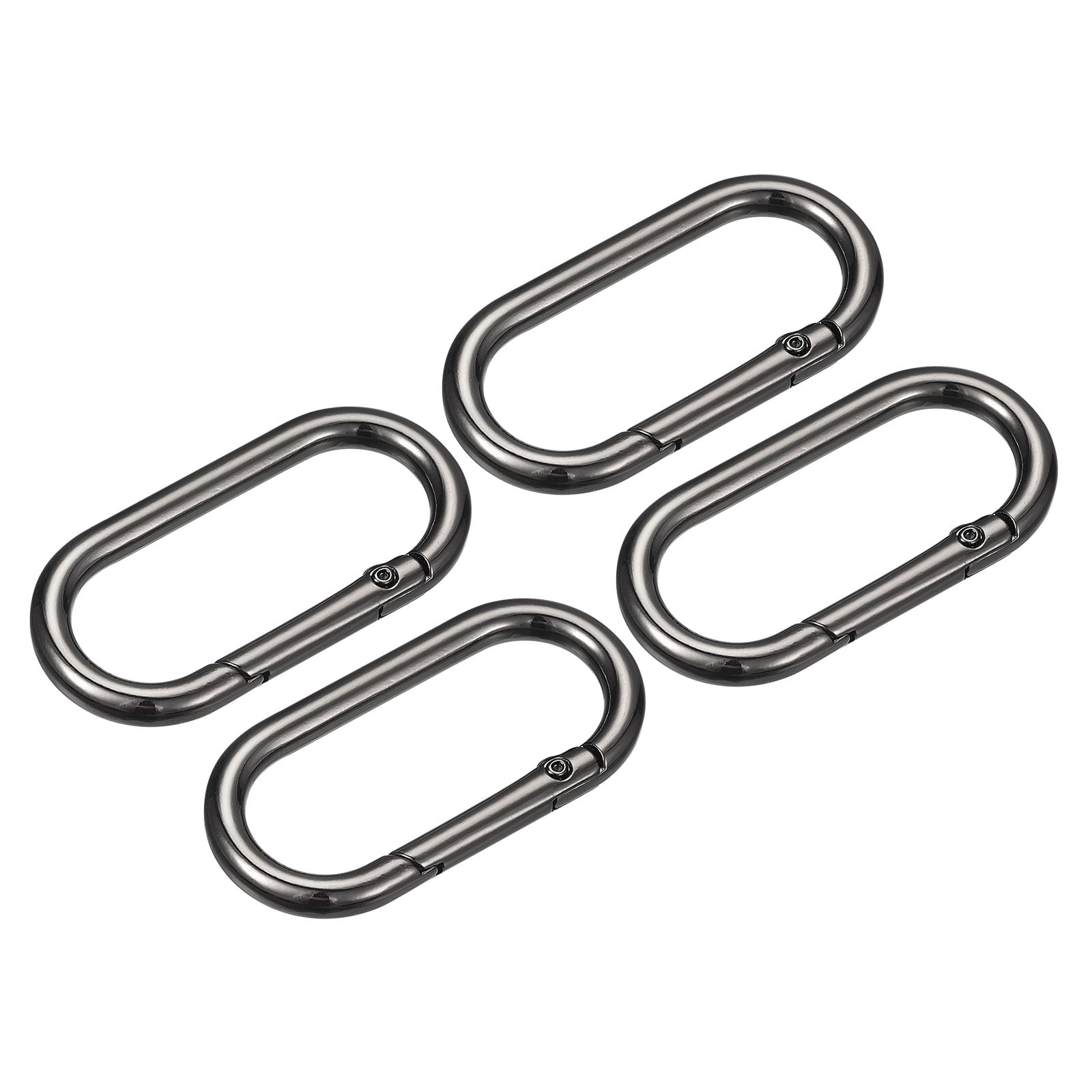 Uxcell 1.93 Inch Spring Oval Ring Round Snap Clip Trigger for Bag Purse ...