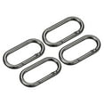 Uxcell 1.93 Inch Spring Oval Ring Round Snap Clip Trigger for Bag Purse ...