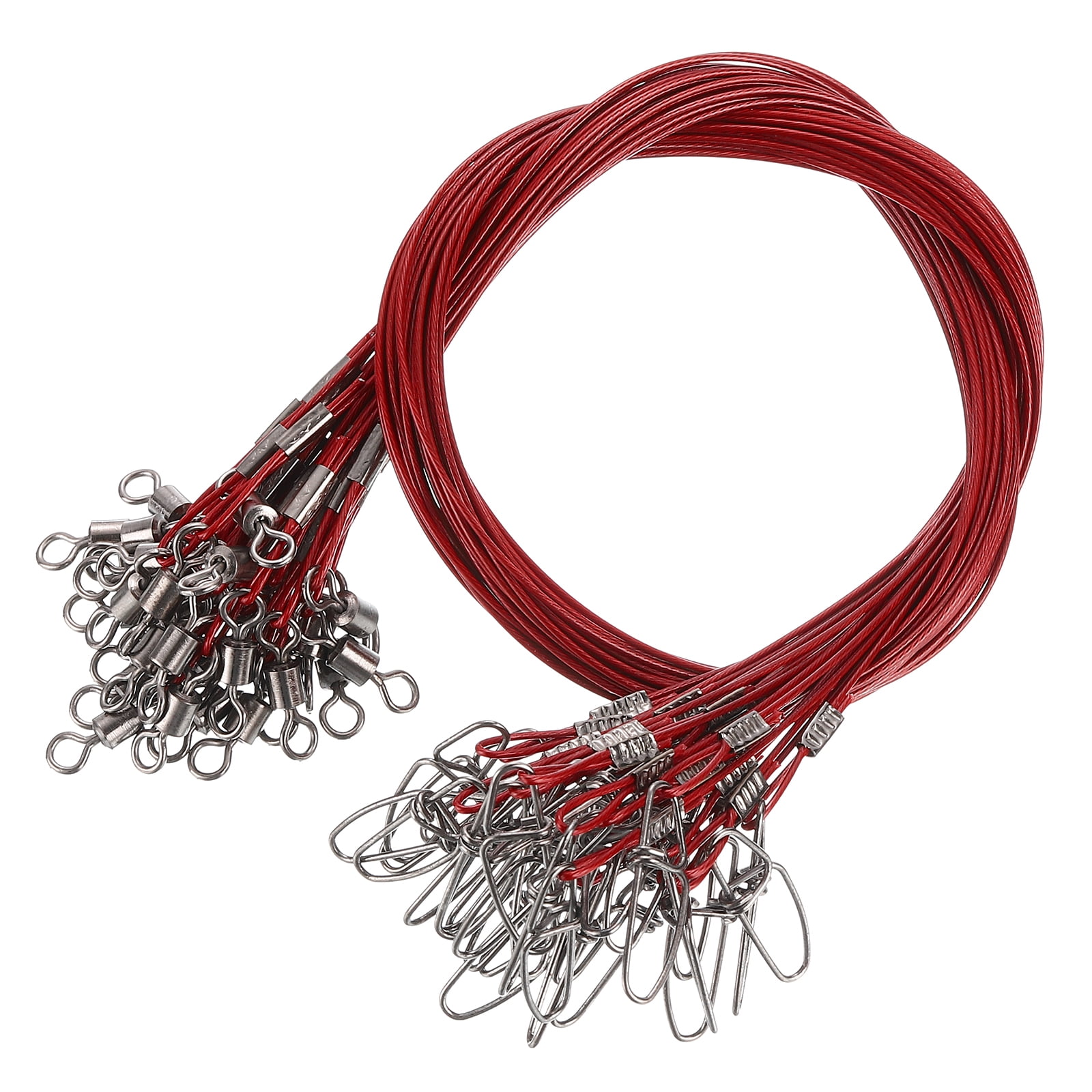 Uxcell 1.97" Fishing Leaders Wire Stainless Steel Fishing Leaders Trace ...