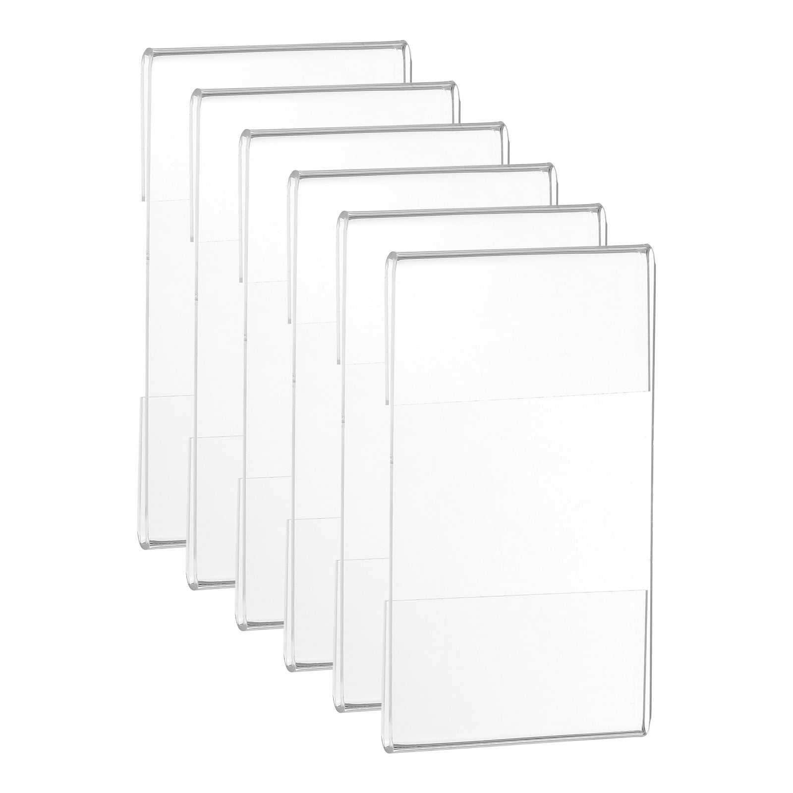 Uxcell 1.97"x3.31" Wall Mount Acrylic Sign Holder, Vertical Display ...