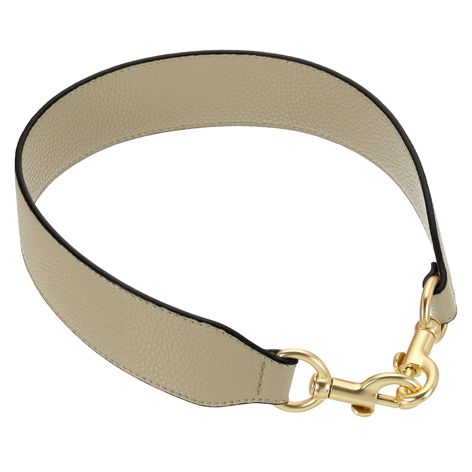 Uxcell 1 Count PU Leather Short Bag Strap with Clasp Khaki, Light Gold ...