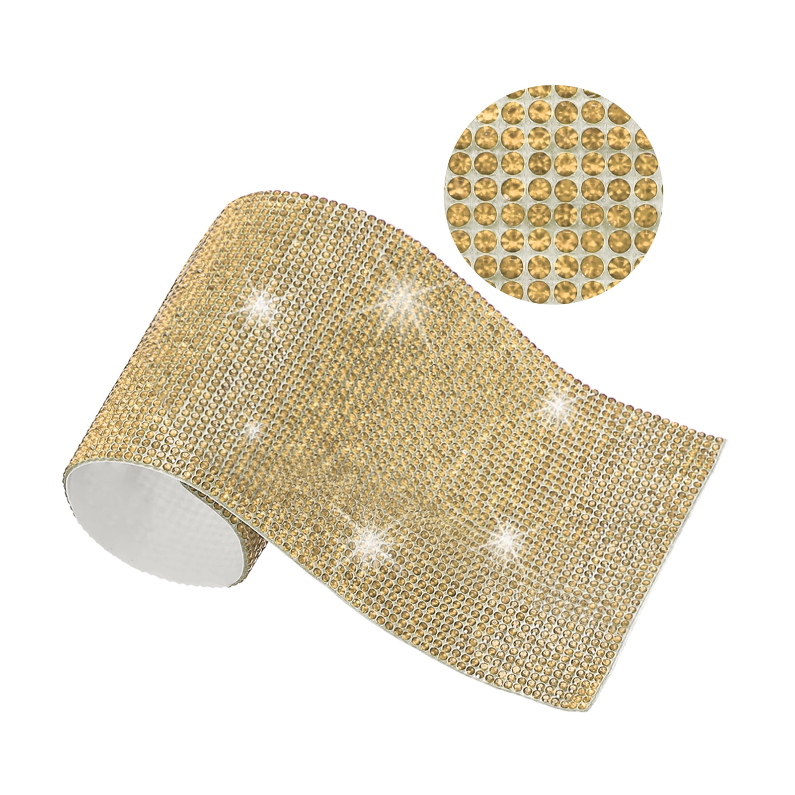 Uxcell 1 Count Self Adhesive Bling Crystal Rhinestone Sheet Light ...