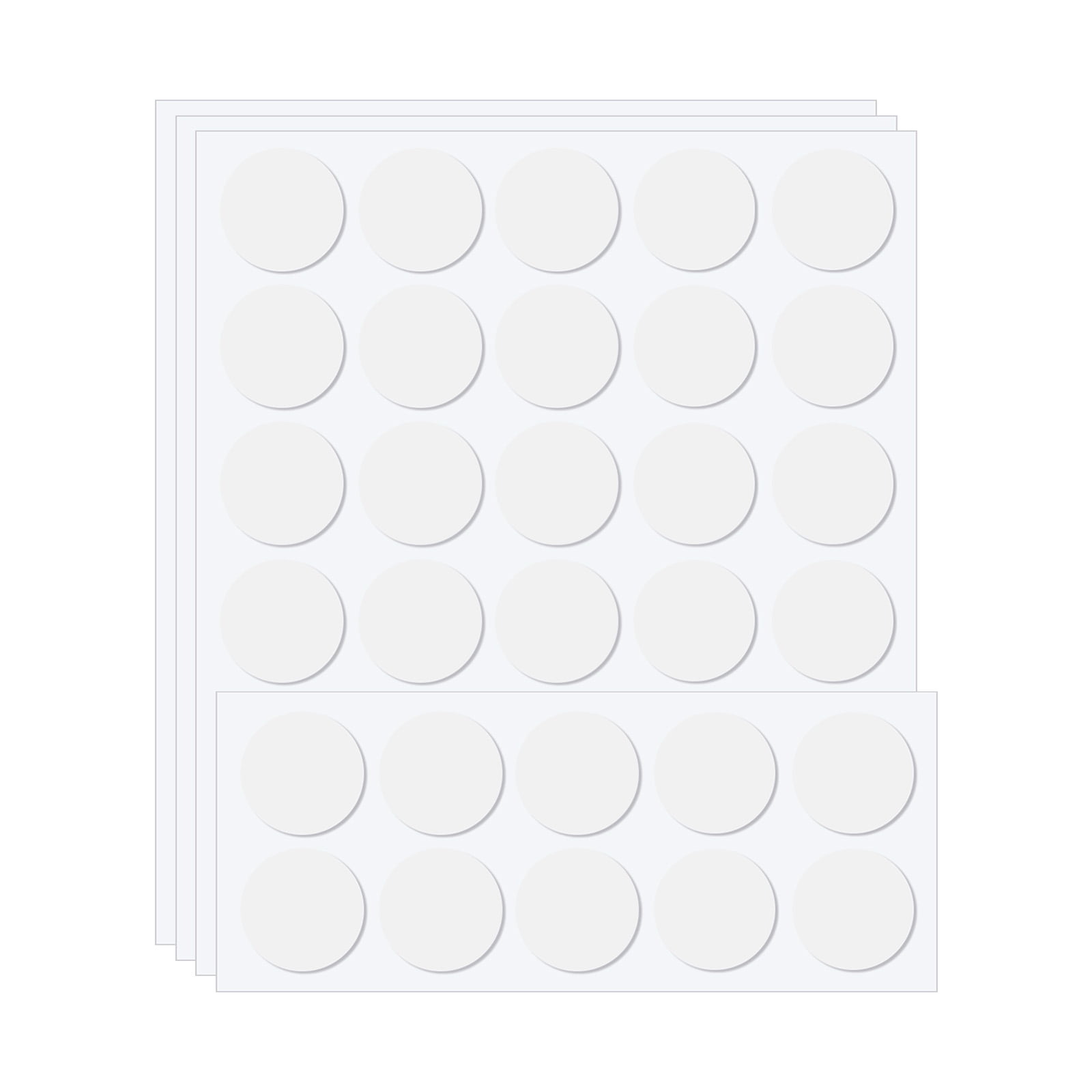 Uxcell 1" Double Sided Adhesive Dots, 100 Pack Clear Sticky Tack Round ...