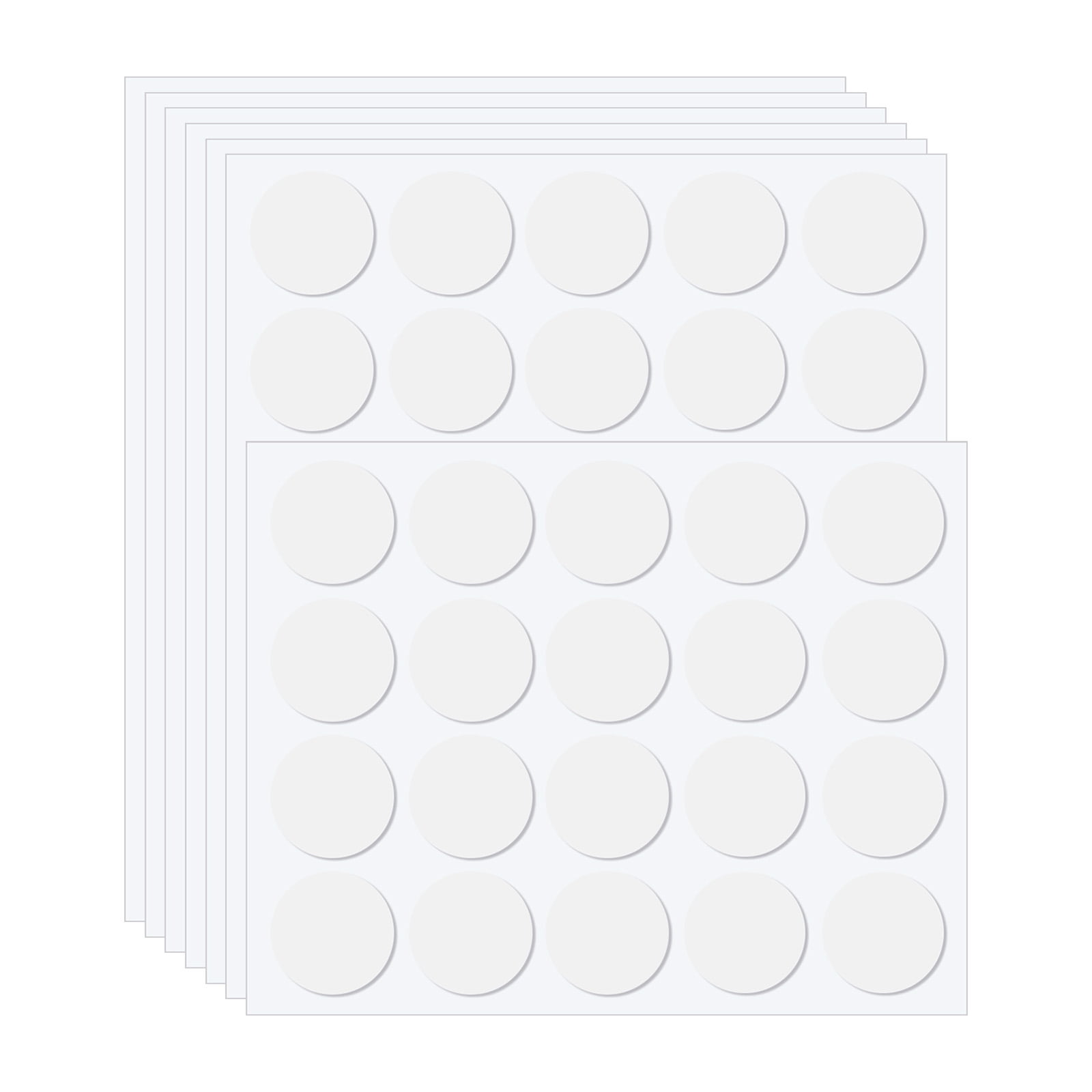 Uxcell 1" Double Sided Adhesive Dots, 200 Pack Clear Sticky Tack Round ...