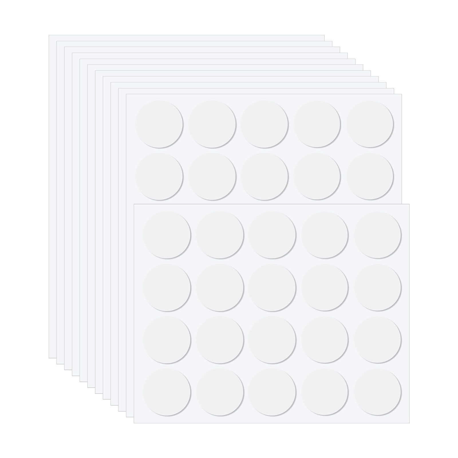 Uxcell 1" Double Sided Adhesive Dots, 350 Pack Clear Sticky Tack Round ...
