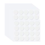 Uxcell 1" Double Sided Adhesive Dots, 350 Pack Clear Sticky Tack Round ...