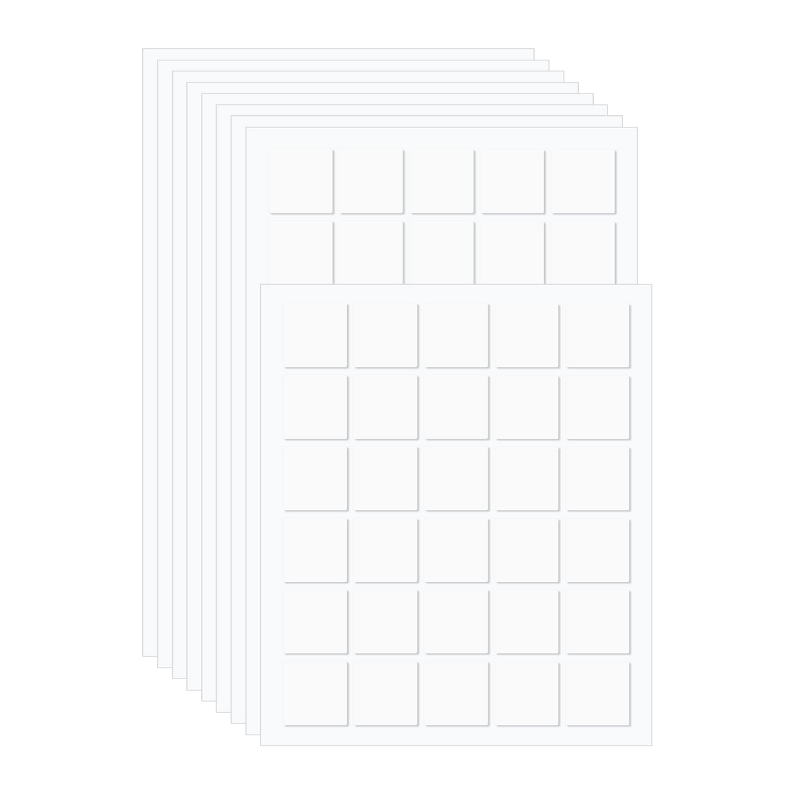 Uxcell 1" Double Sided Adhesive Dots, 350 Pack Clear Sticky Tack Square ...