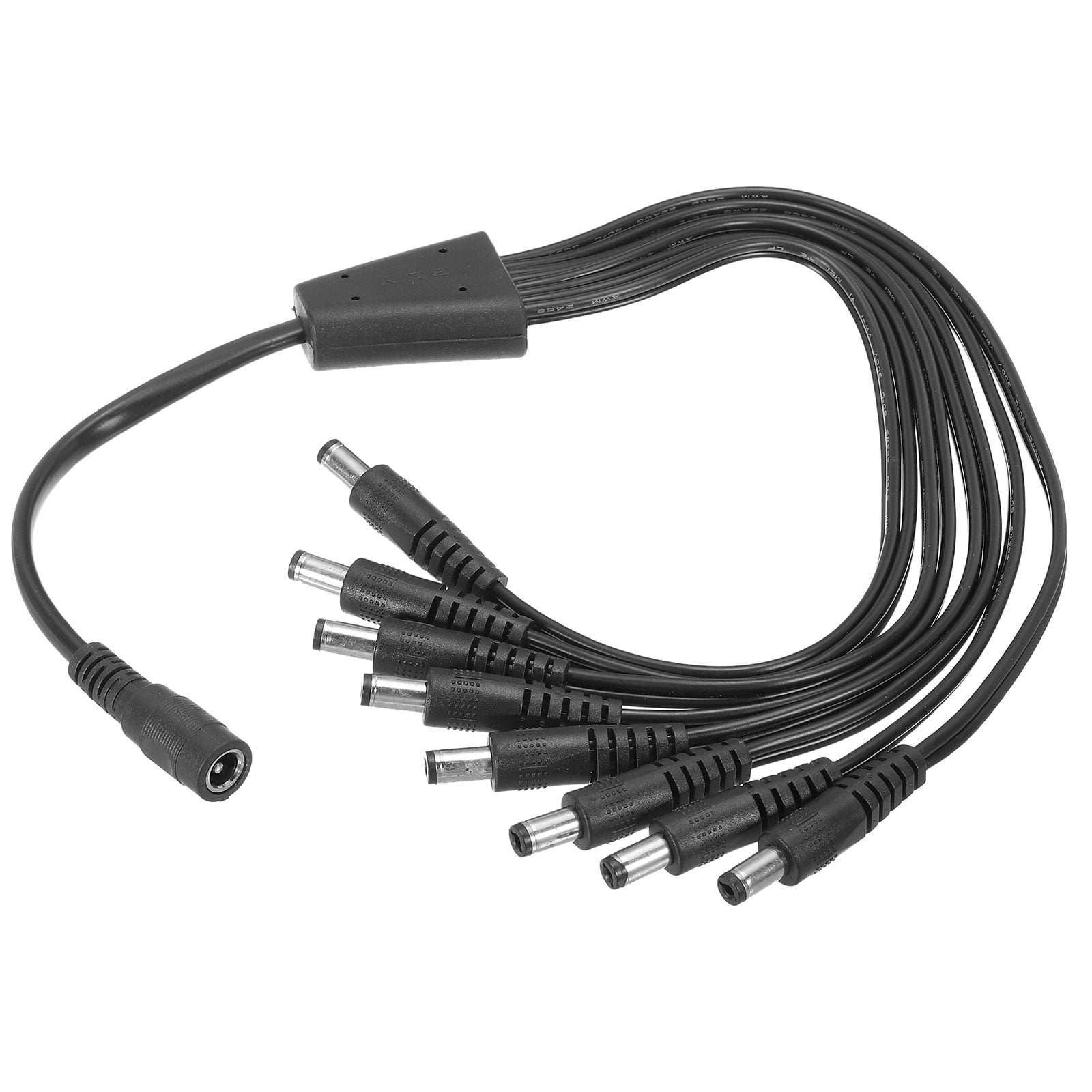 Uxcell 1 Female to 8 Male DC Power Splitter Cable, 5.5mmx2.1mm Splitter ...
