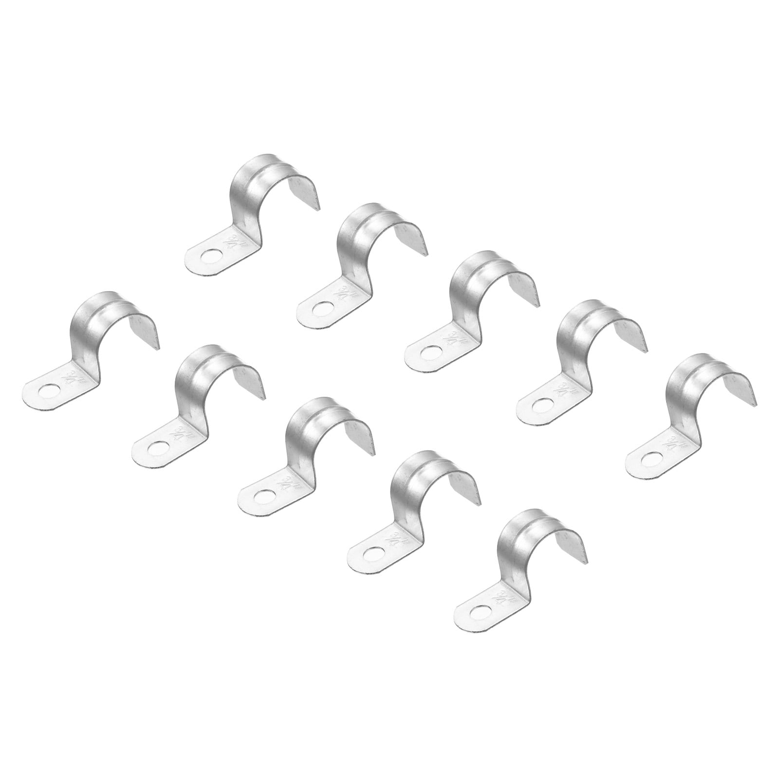 Uxcell 1 Hole Pipe Strap, 1" Carbon Steel Conduit Clamp Reinforced Rib ...