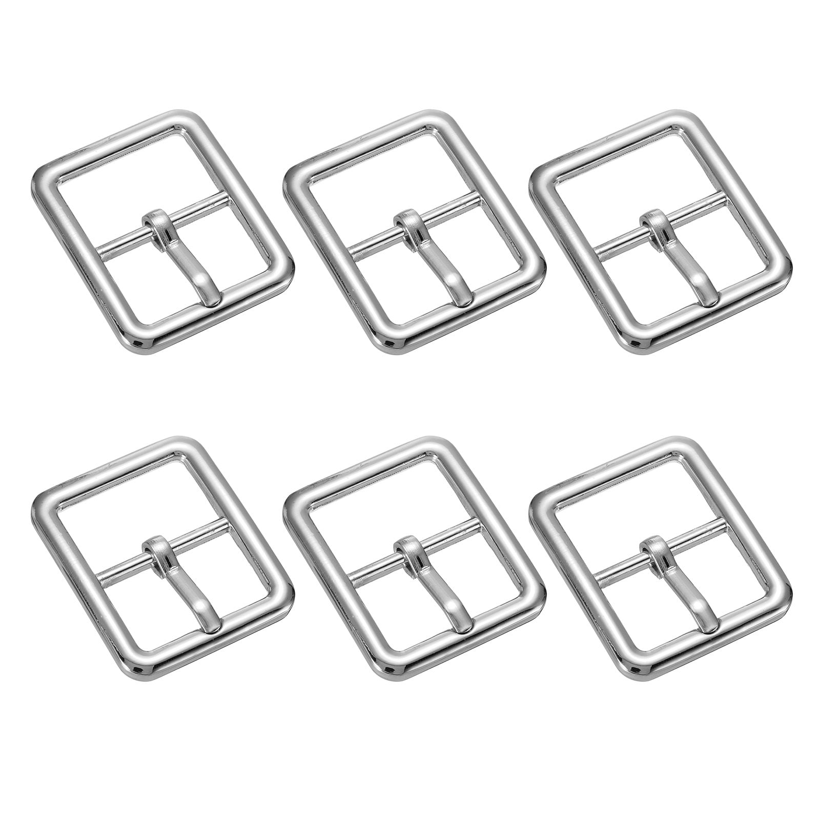 Uxcell 1 IN(25mm) Single Prong Belt Buckle [6Pcs] - Metal Center Bar ...