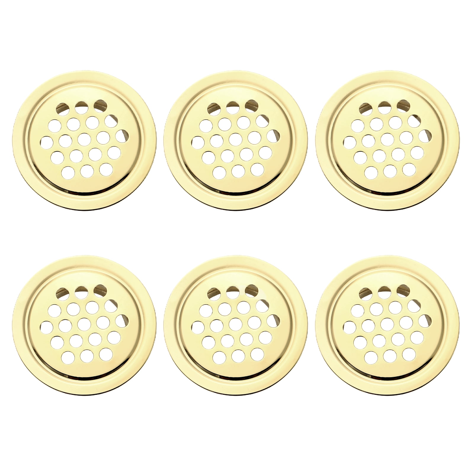 Uxcell 1 Inch (25mm) Circular Air Vents, 6 Pack Stainless Steel Soffit ...