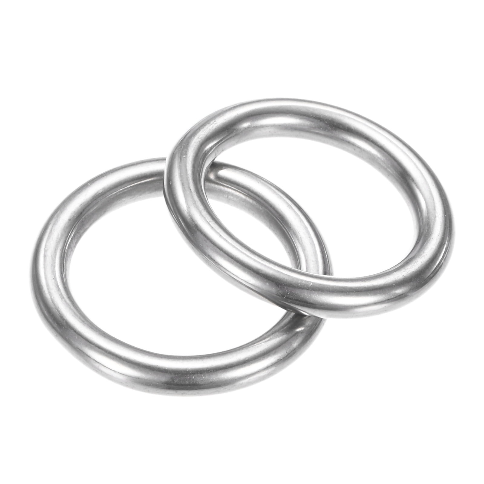 Uxcell 1 Inch Dia Metal O Rings [2Pcs] - 316 Stainless Steel 0.2 Inch ...