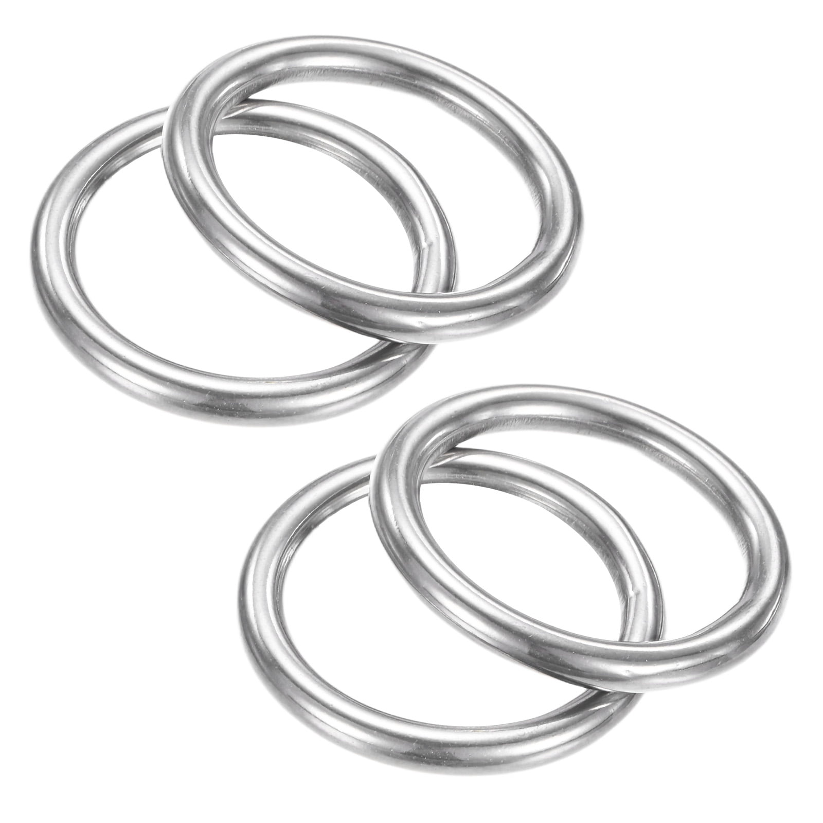 Uxcell 1 Inch Dia Metal O Rings [4Pcs] - 316 Stainless Steel 0.15 Inch ...