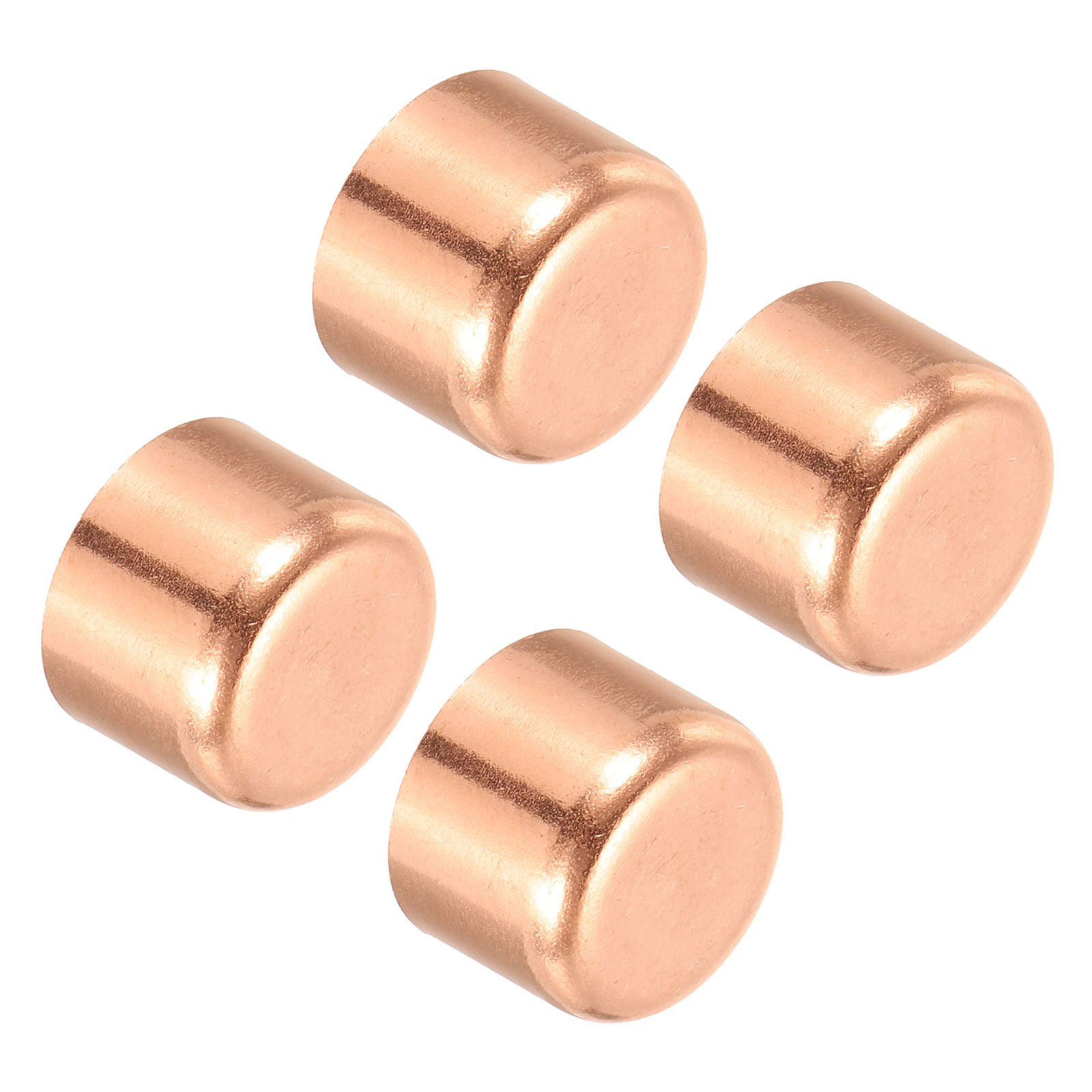 Uxcell 1 Inch ID Copper Pipe End Cap, 4 Pack Copper Fitting Cap Sweat ...
