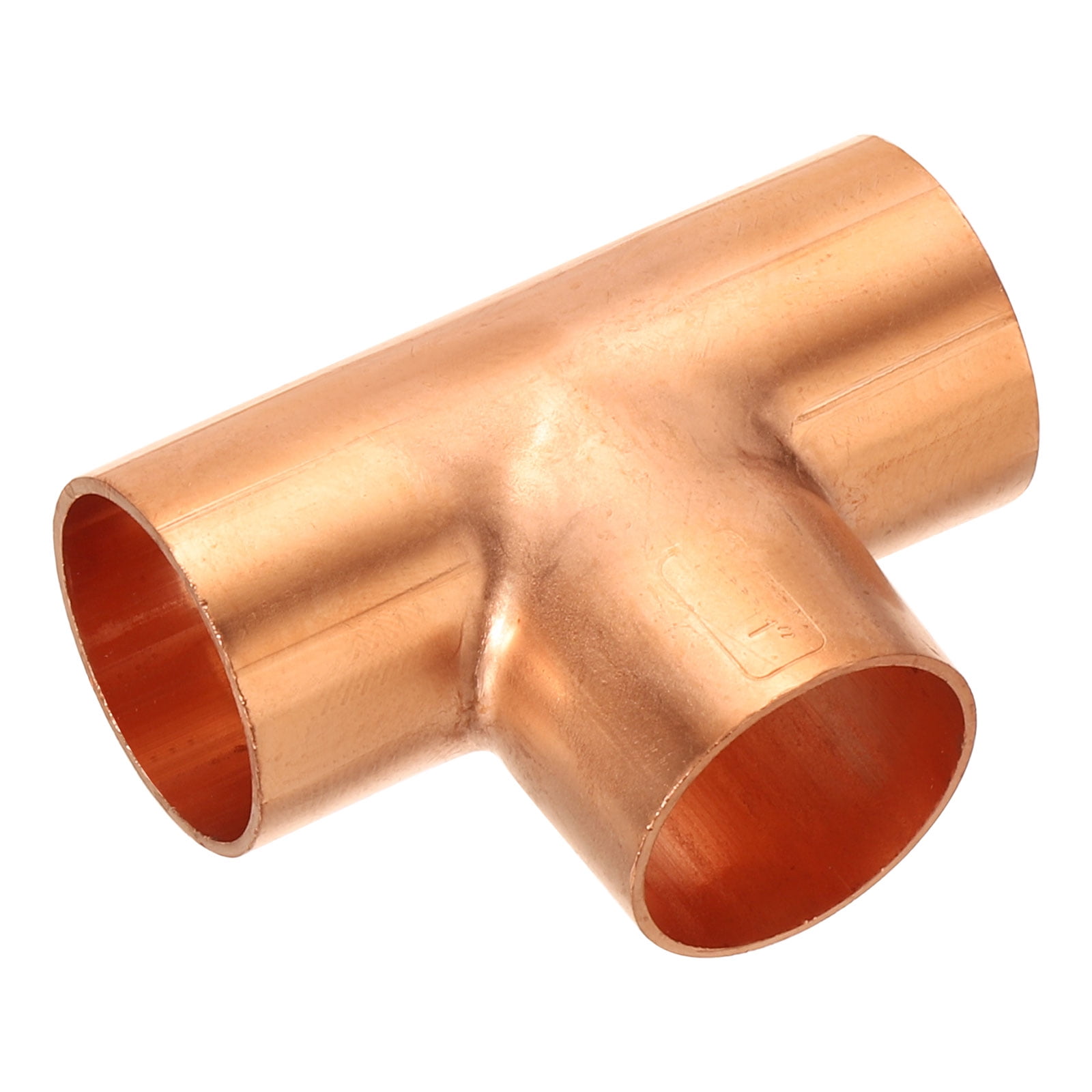 Uxcell 1 Inch ID Tee Copper Fitting, 1 Pack 3 Way Welding Joint ...