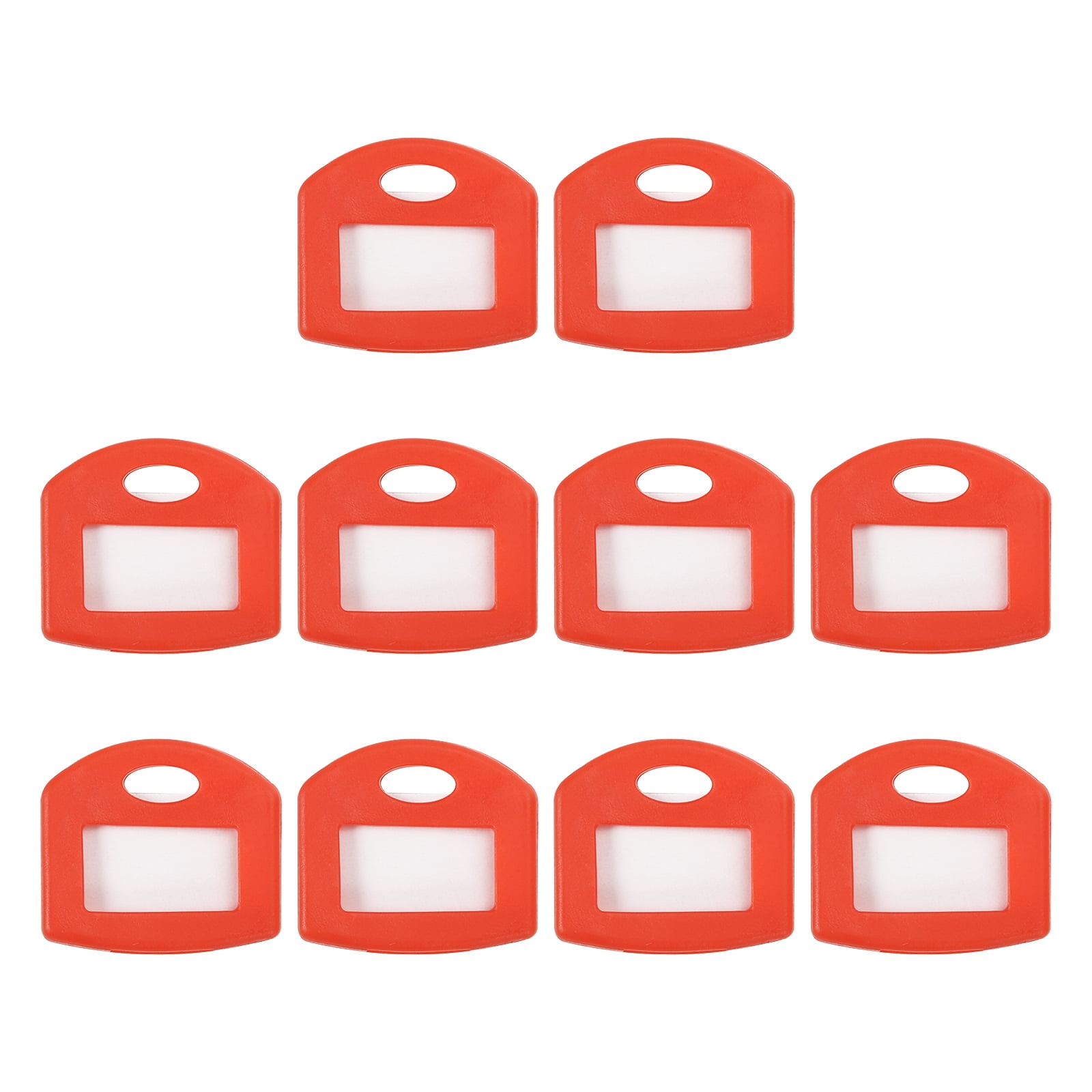 Uxcell 1 Inch Key Cap Tags Key Covers Caps with Blank Labels and Clear ...