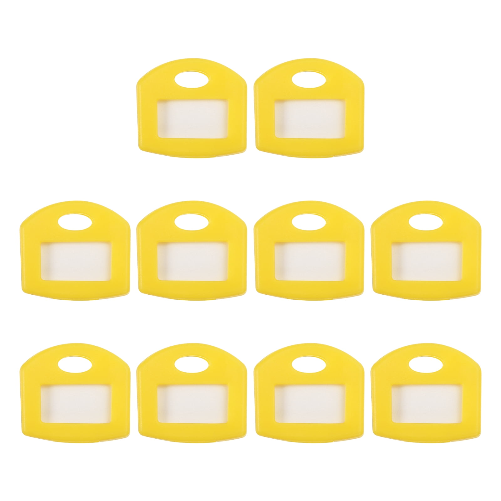 Uxcell 1 Inch Key Cap Tags Key Covers Caps with Blank Labels and Clear ...