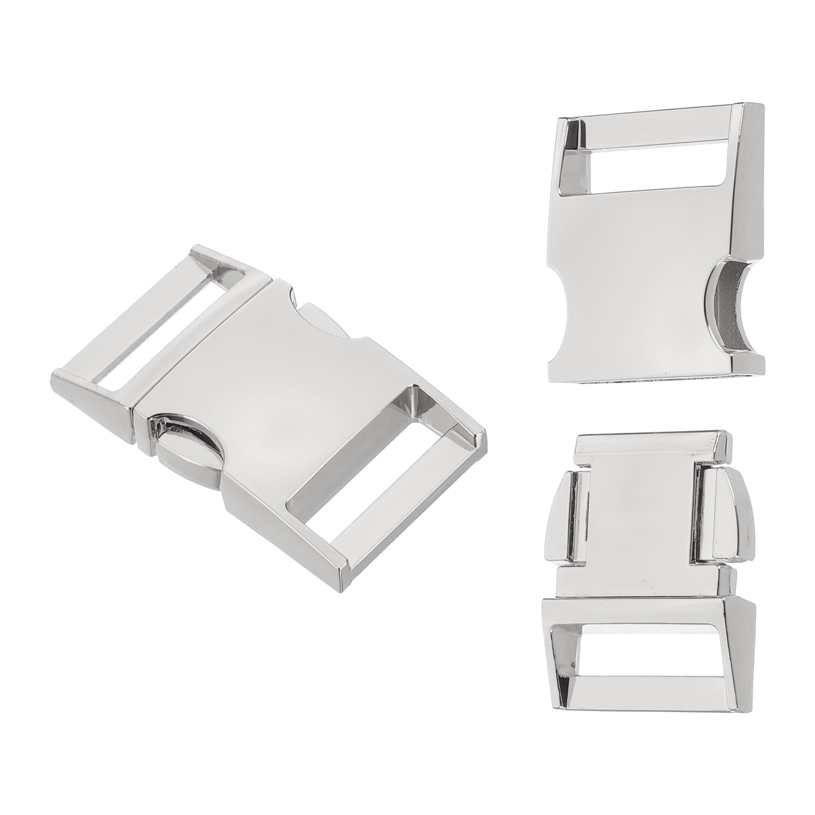 Uxcell 1 Inch Quick Side Release Buckle, Metal Replacement Clips for ...