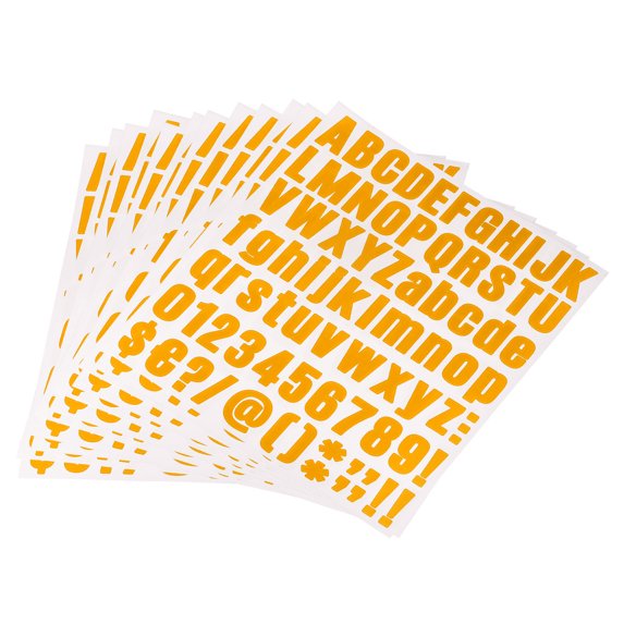 Uxcell 1 Inch Self Adhesive Waterproof Vinyl Letter Number Sticker Set ...