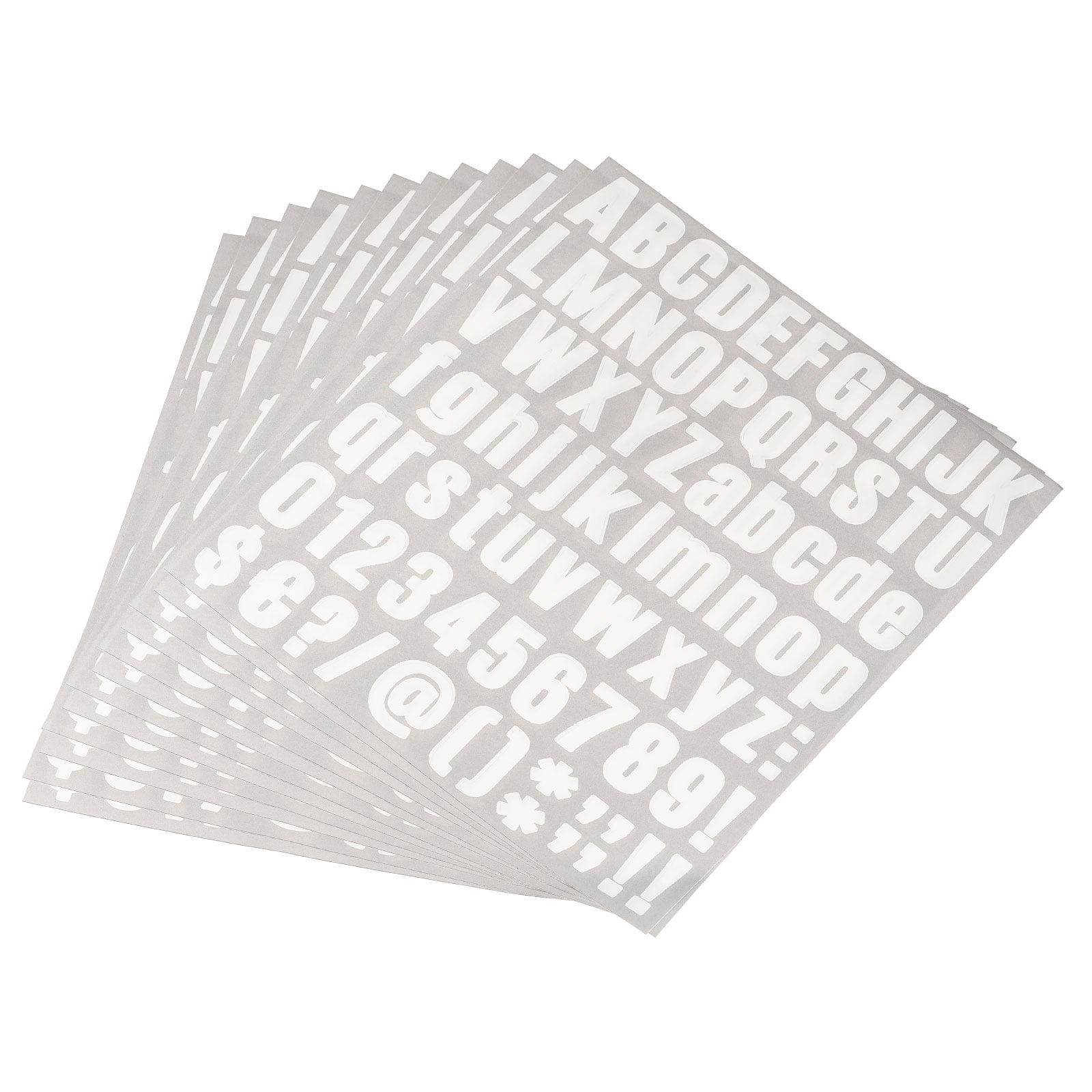 Uxcell 1 Inch Self Adhesive Waterproof Vinyl Letter Number Sticker Set ...