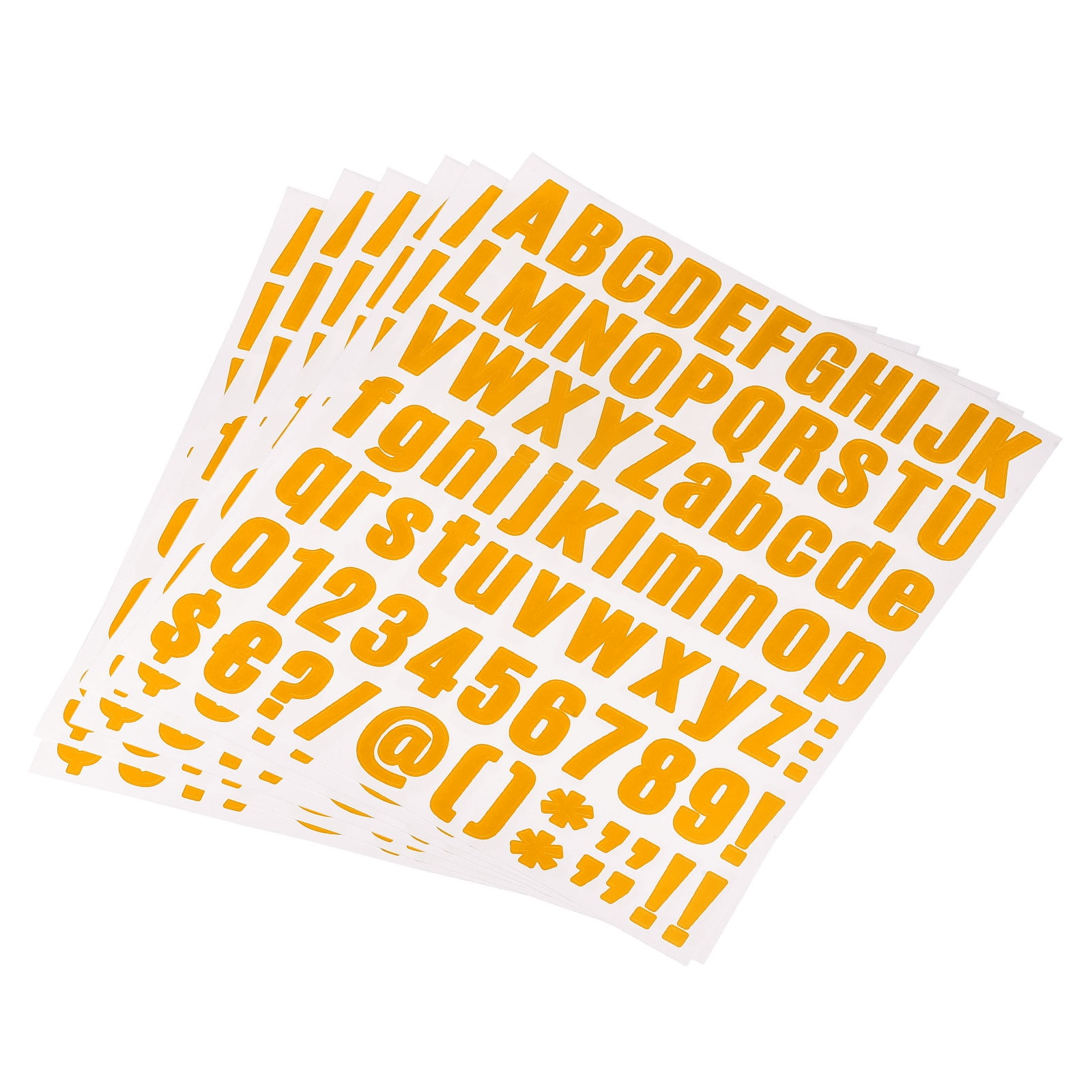 Uxcell 25mm Height Self Adhesive Waterproof Vinyl Letter Number Sticker ...