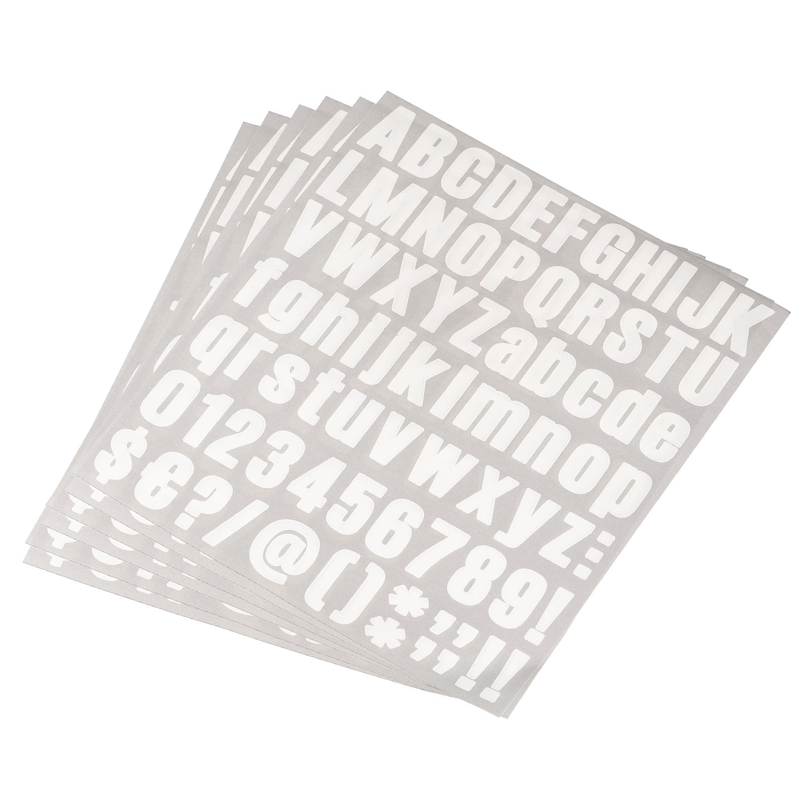 Uxcell 25mm Height Self Adhesive Waterproof Vinyl Letter Number Sticker ...