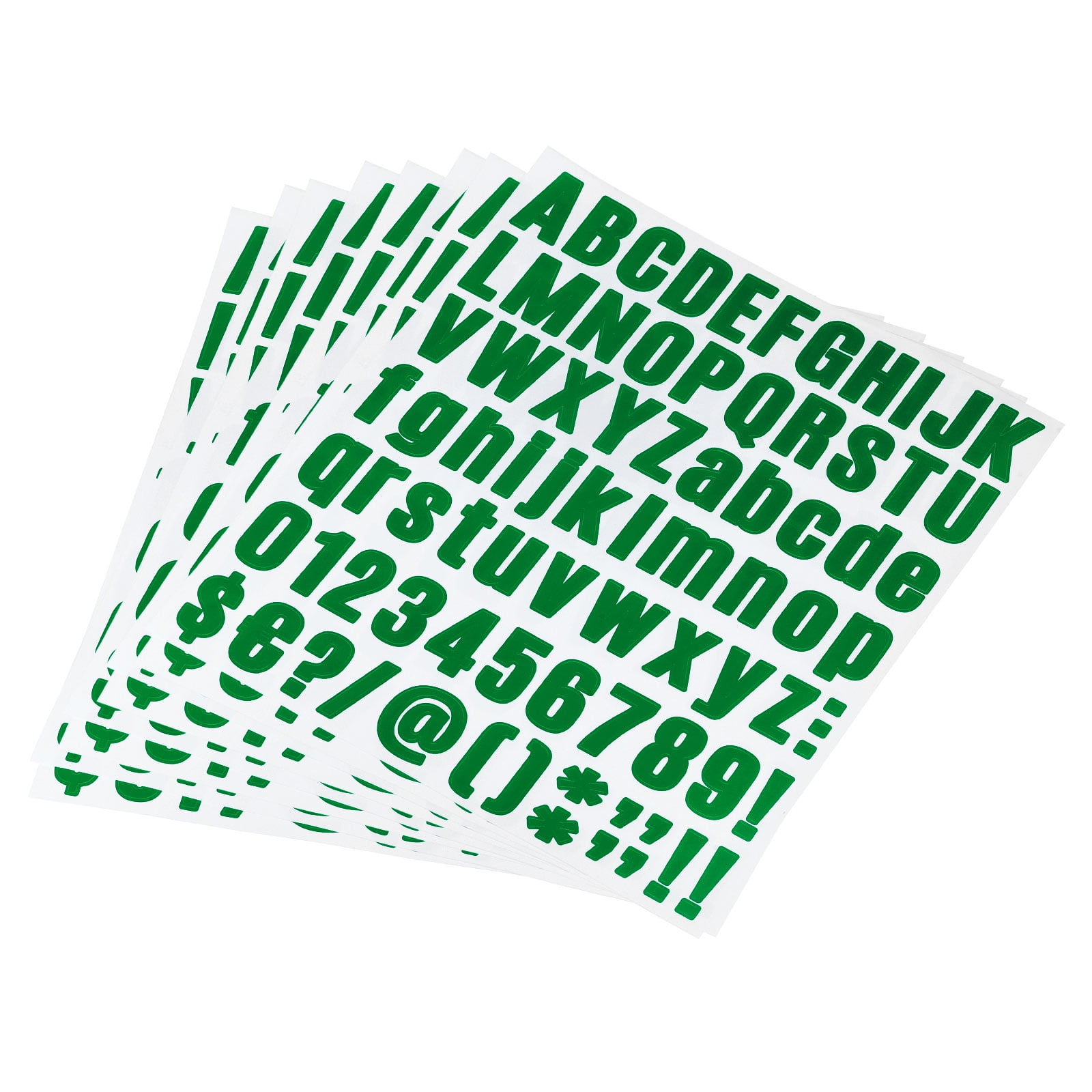 Uxcell 1 inch Self Adhesive Waterproof Vinyl Letter Number Sticker Set ...