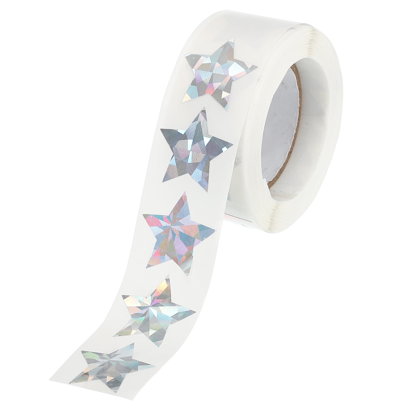 Uxcell 1 Inch Star Stickers Roll, 500 Pcs Self-Adhesive Block Flash ...