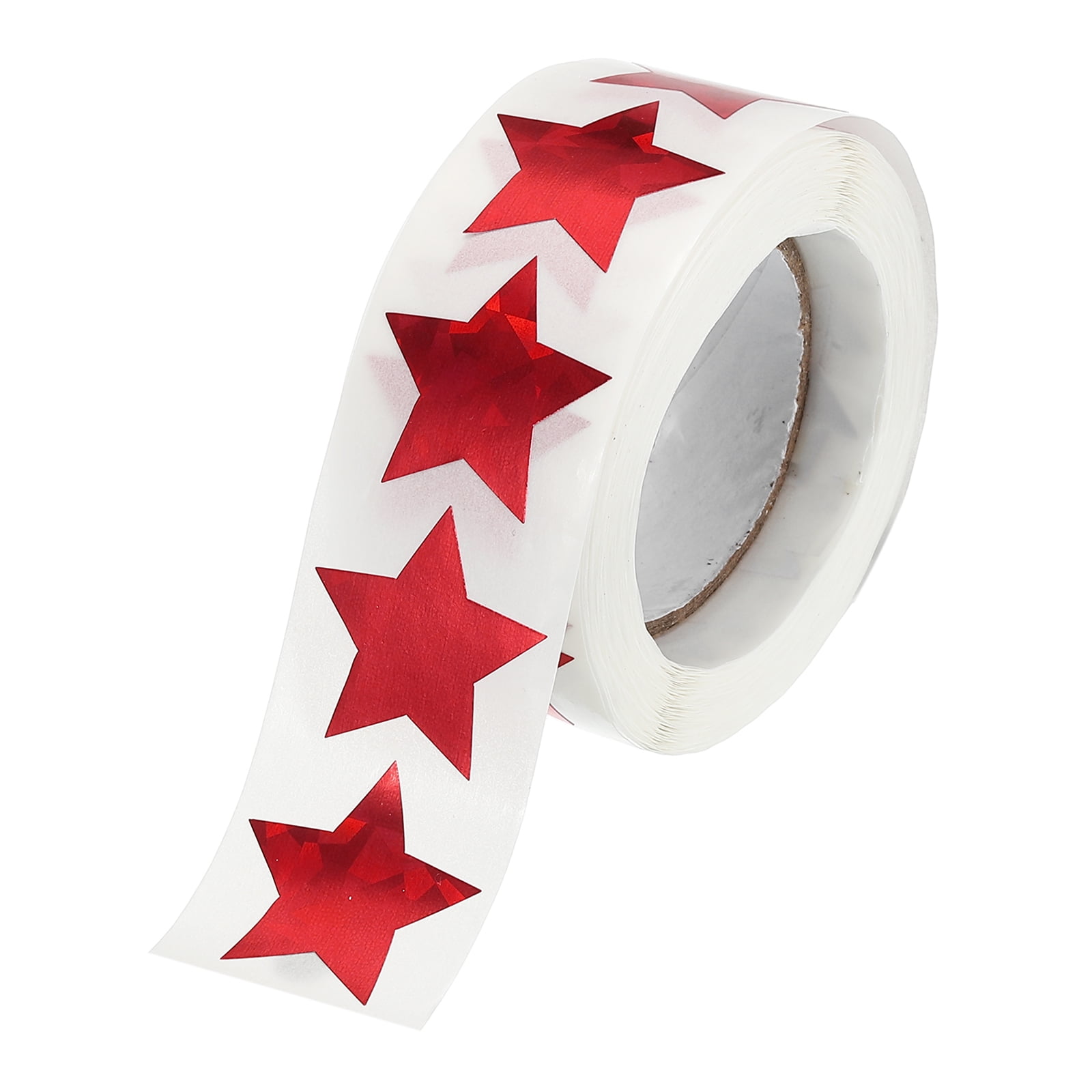 Uxcell 1 Inch Star Stickers Roll, 500 Pcs Self-Adhesive Laser Stars ...