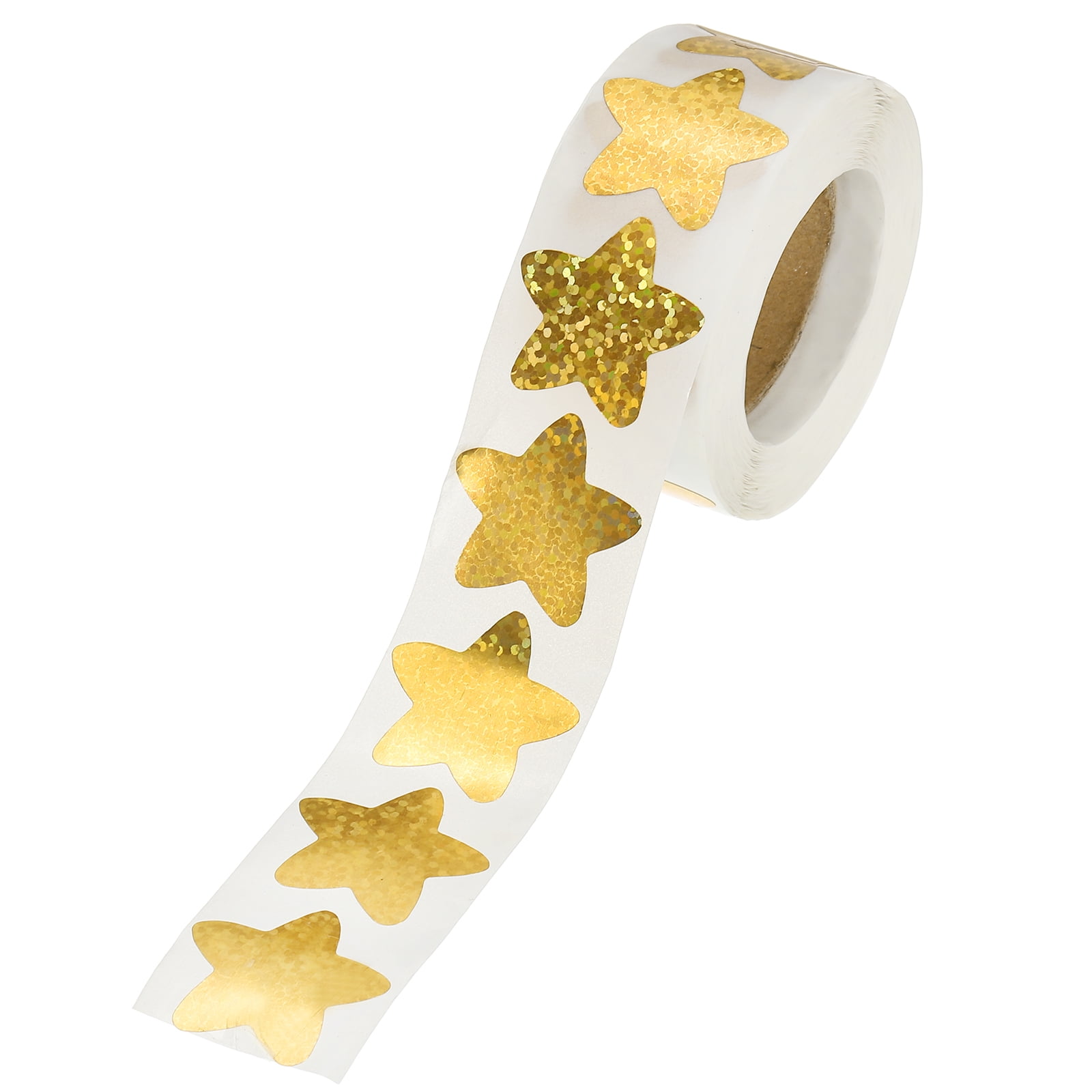 Uxcell 1 Inch Star Stickers Roll, 500 Pcs Self-Adhesive Square Flash ...