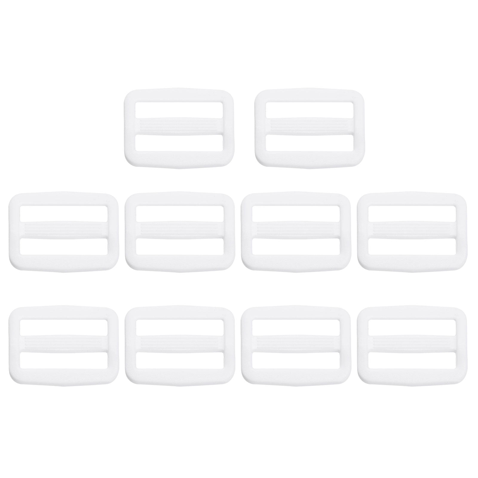 Uxcell 1 Inch Tri-Glide Slide Buckles, 10 Pack Plastic Webbing Strap ...