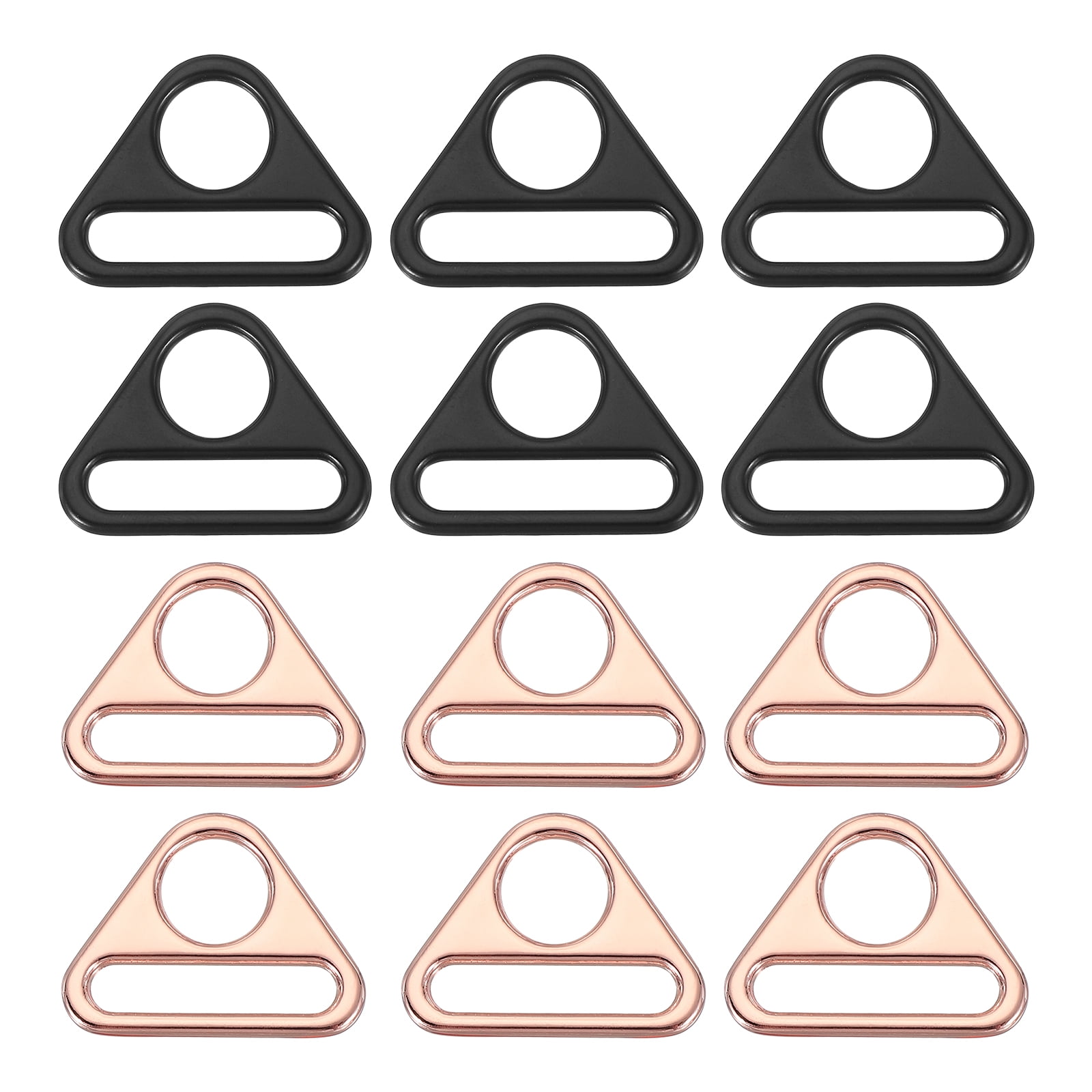 Uxcell Triangle Buckle Adjuster, Triangle D Ring Metal Buckles with Bar ...