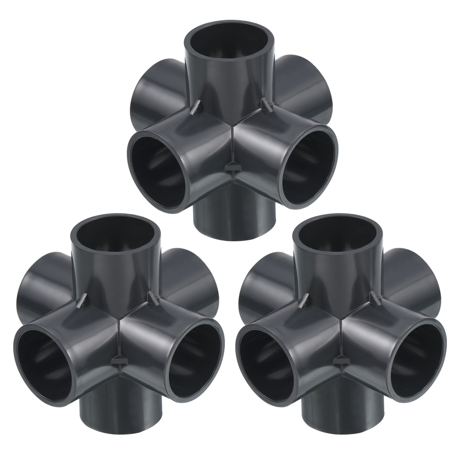 Uxcell 1 Inch UPVC Elbow Fitting 6 Way PVC Pipe Fittings Connector ...