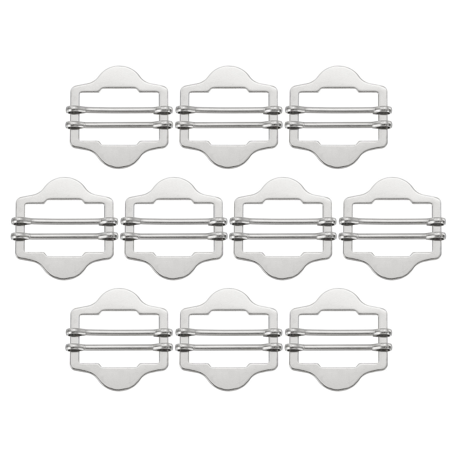 Uxcell 1 Inch Vest Buckles, 10 Pcs Metal Slide Adjuster Clasp for Suit ...