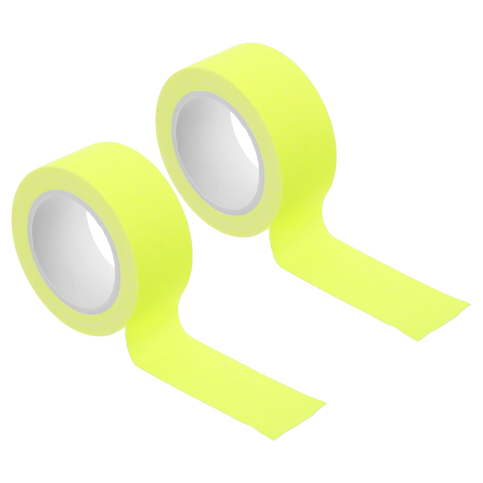 Uxcell 1 Inch x 16 Feet Neon Gaffer Cloth Tape, 2 Roll Fluorescent ...