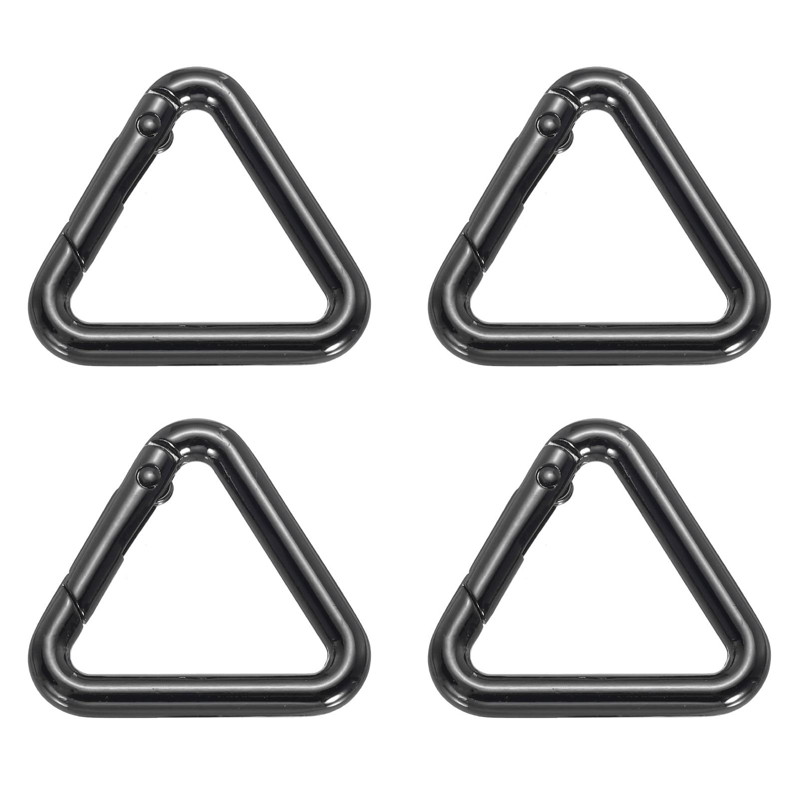 Uxcell 1" Metal Triangle Ring Buckle Triangle Jump Rings Spring Snap ...